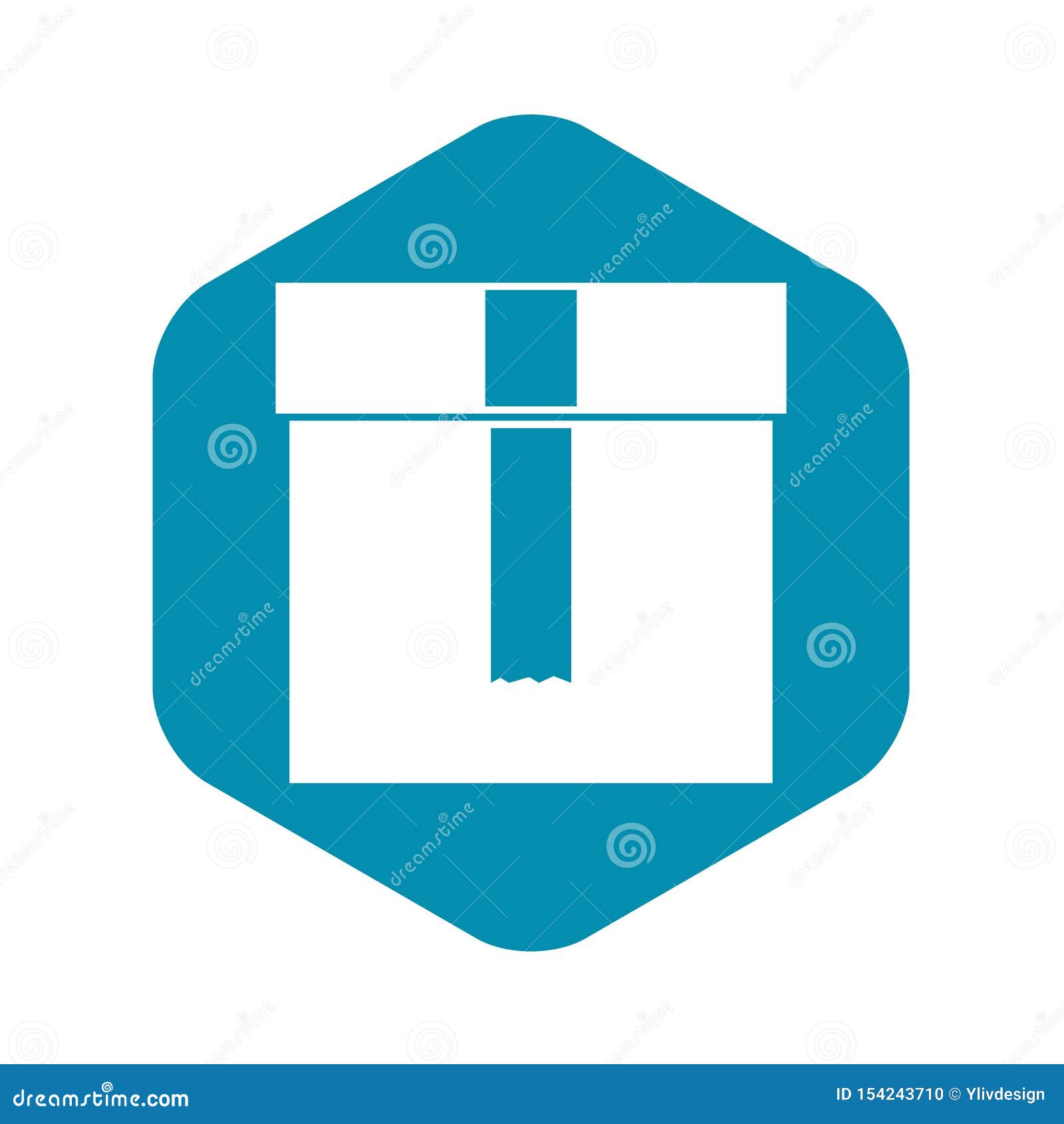 Icono De La Caja, Estilo Simple Ilustración del Vector - Ilustración de ...