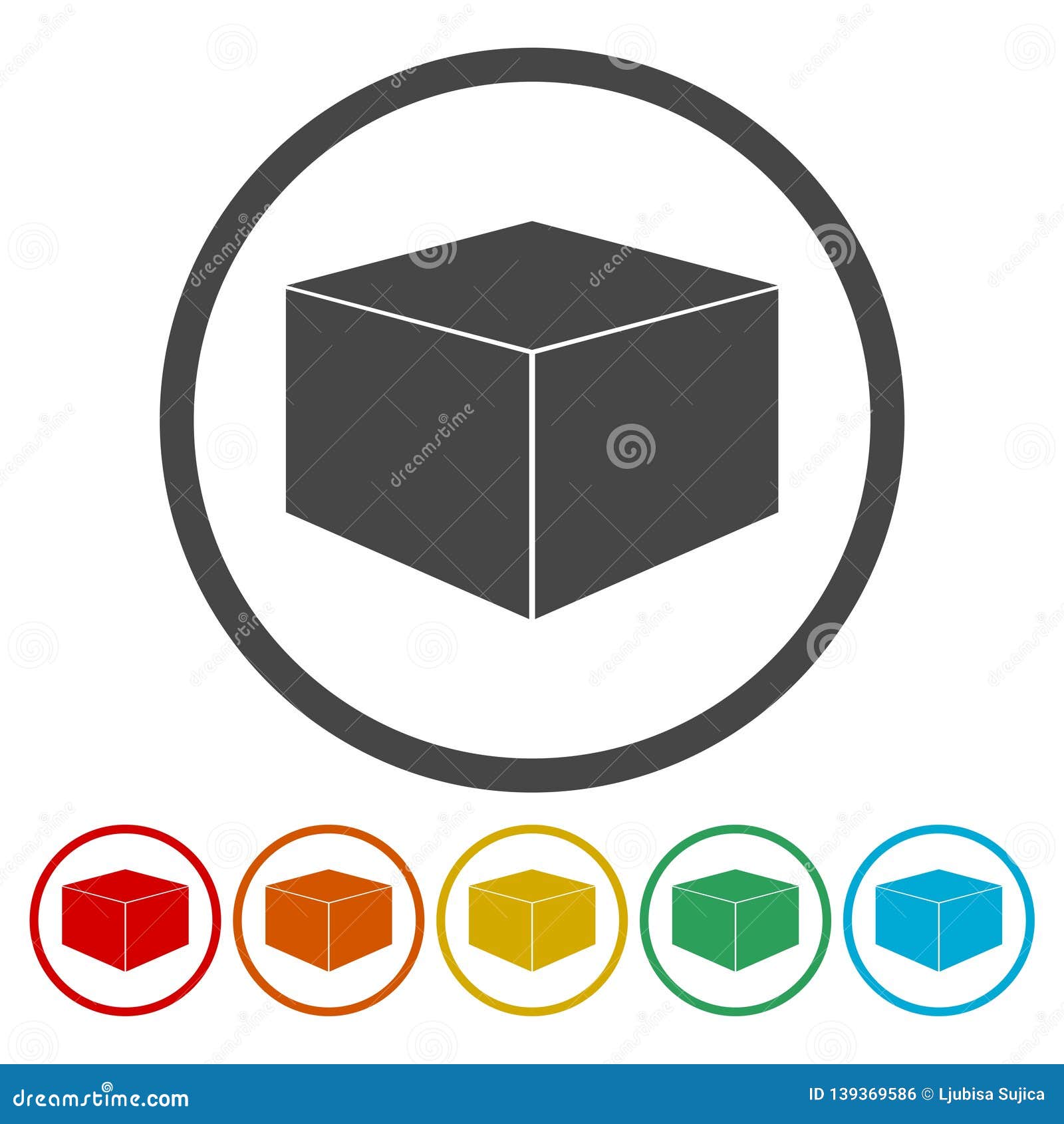 Icono de la caja ilustración del vector. Ilustración de abierto - 139369586