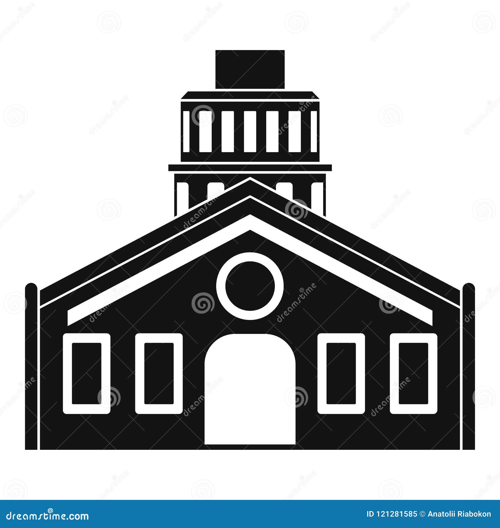Icono De La Capilla, Estilo Simple Ilustración del Vector - Ilustración ...