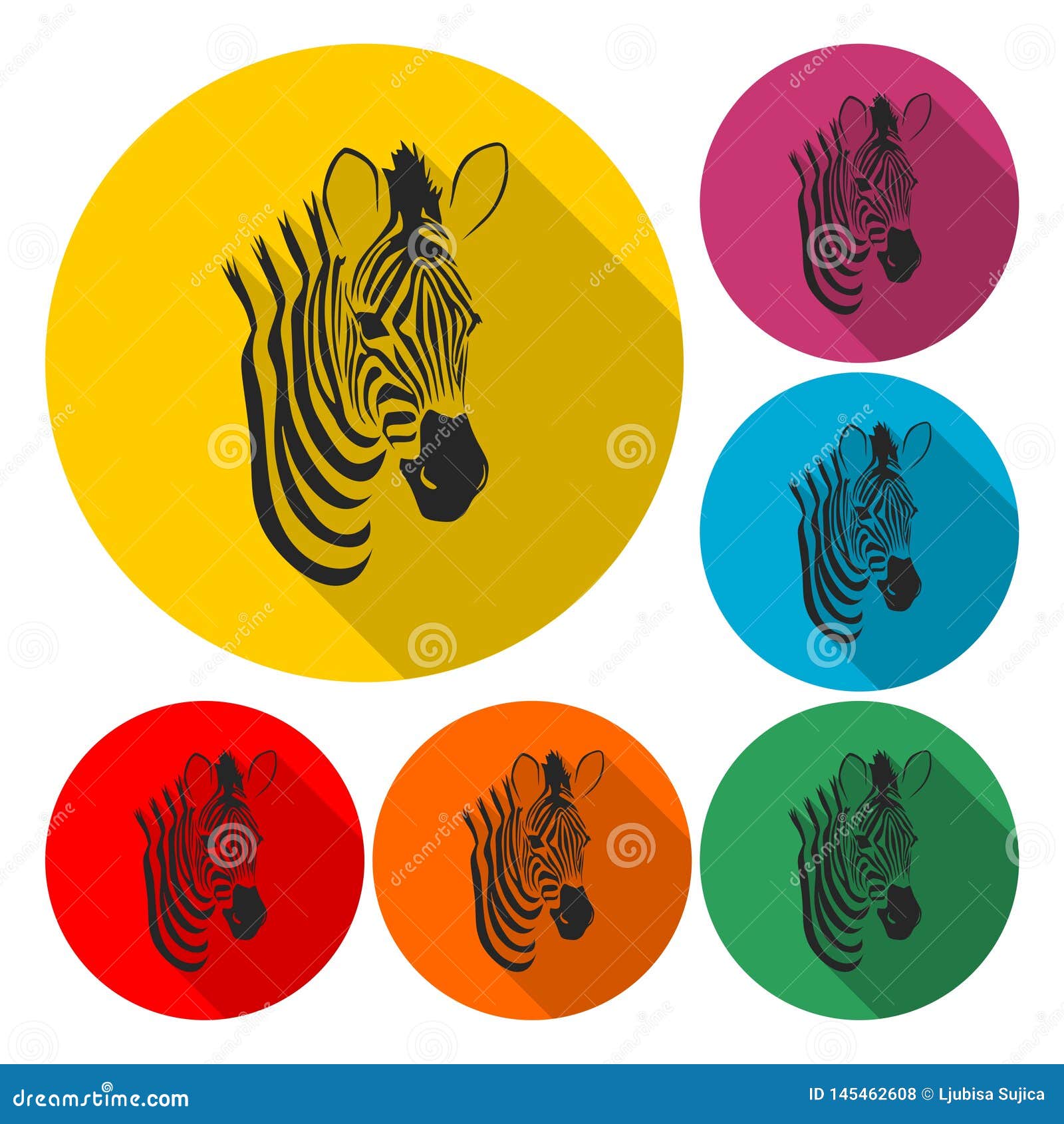 Icono De La Cebra - Ejemplo Del Vector Ilustración del Vector ...