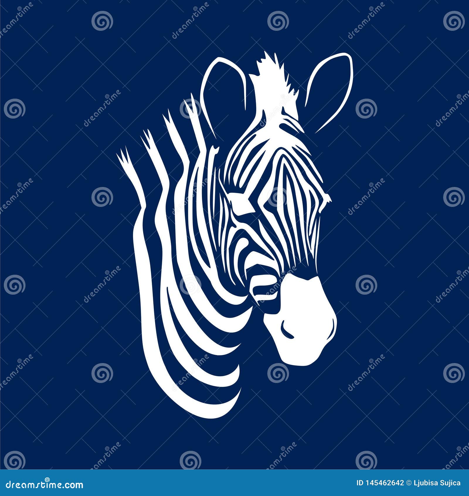 Icono De La Cebra - Ejemplo Del Vector Ilustración del Vector ...