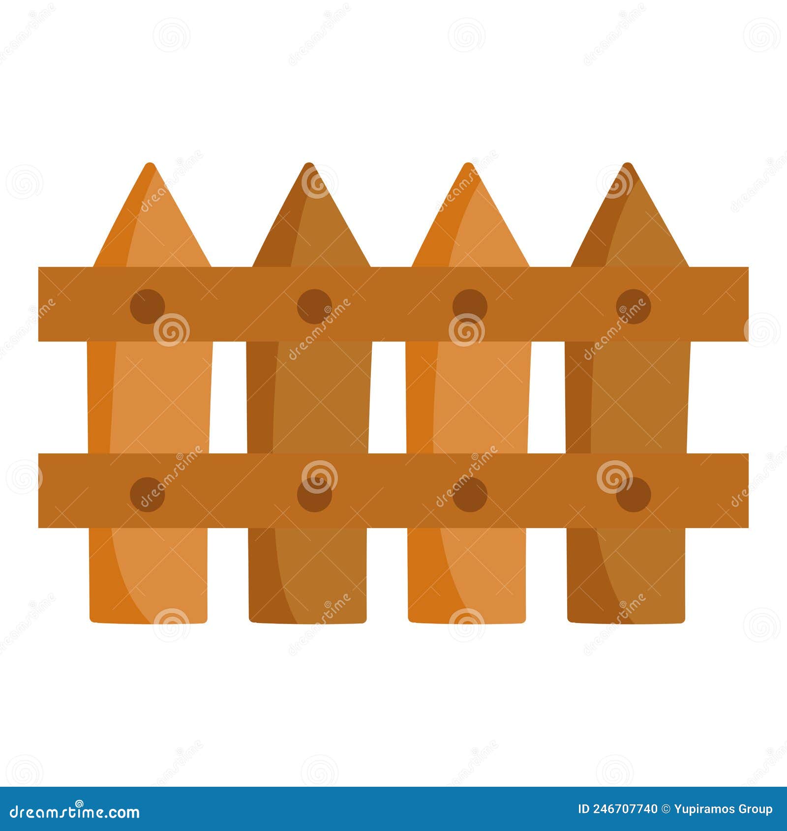 Icono De La Cerca De Madera Ilustración del Vector - Ilustración de ...
