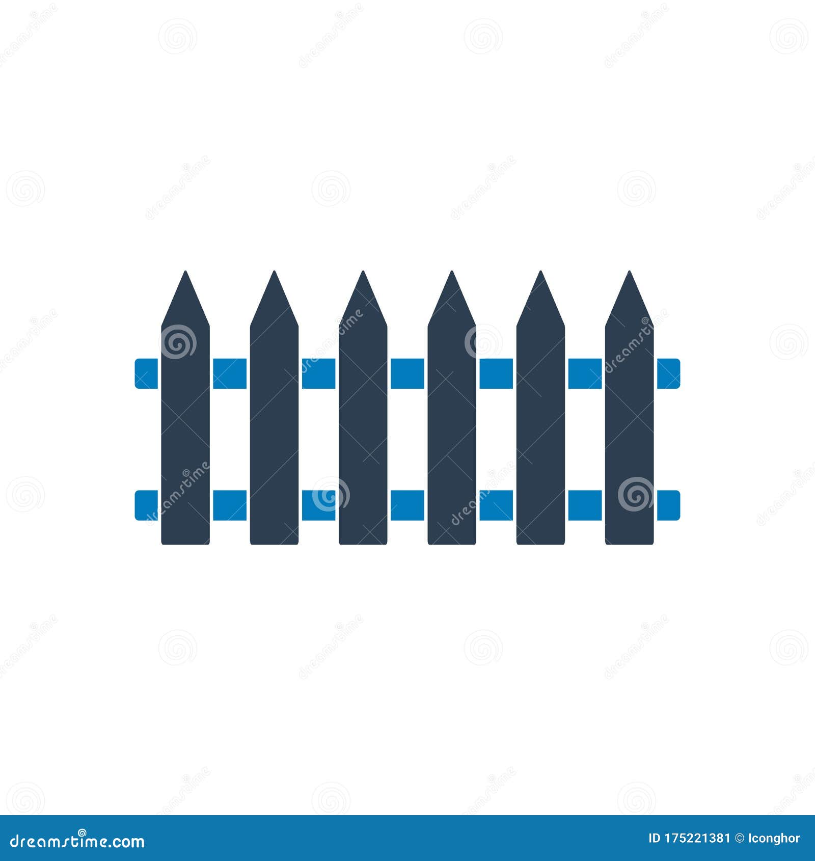Icono De La Cerca. Vector De Estilo Plano Ilustración del Vector ...