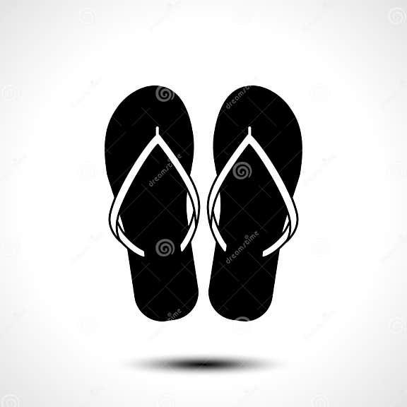 Icono de la chancleta ilustración del vector. Ilustración de arte ...