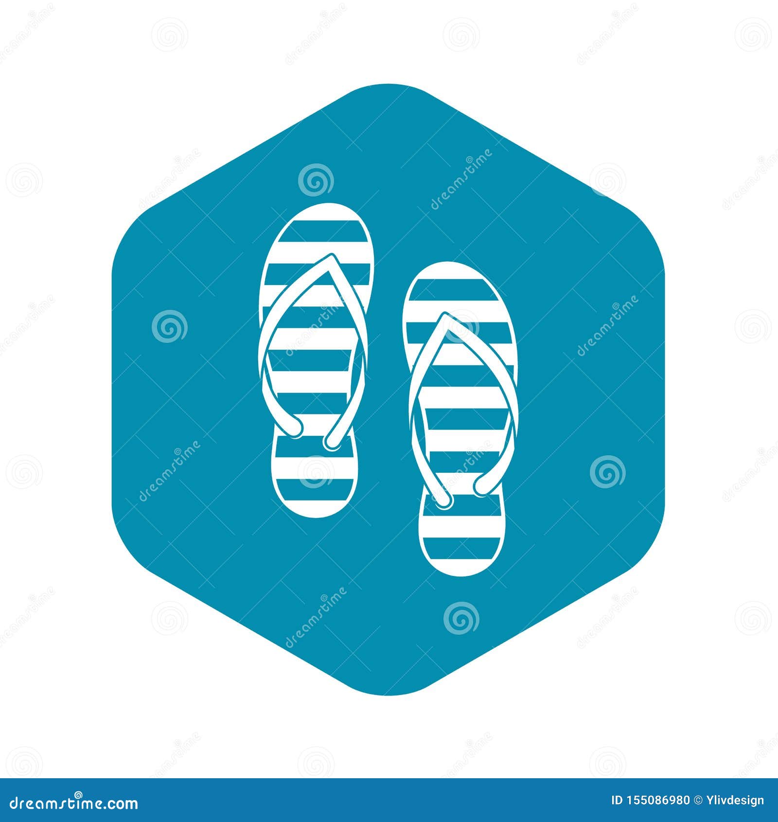 Icono De La Chancleta, Estilo Simple Ilustración del Vector ...