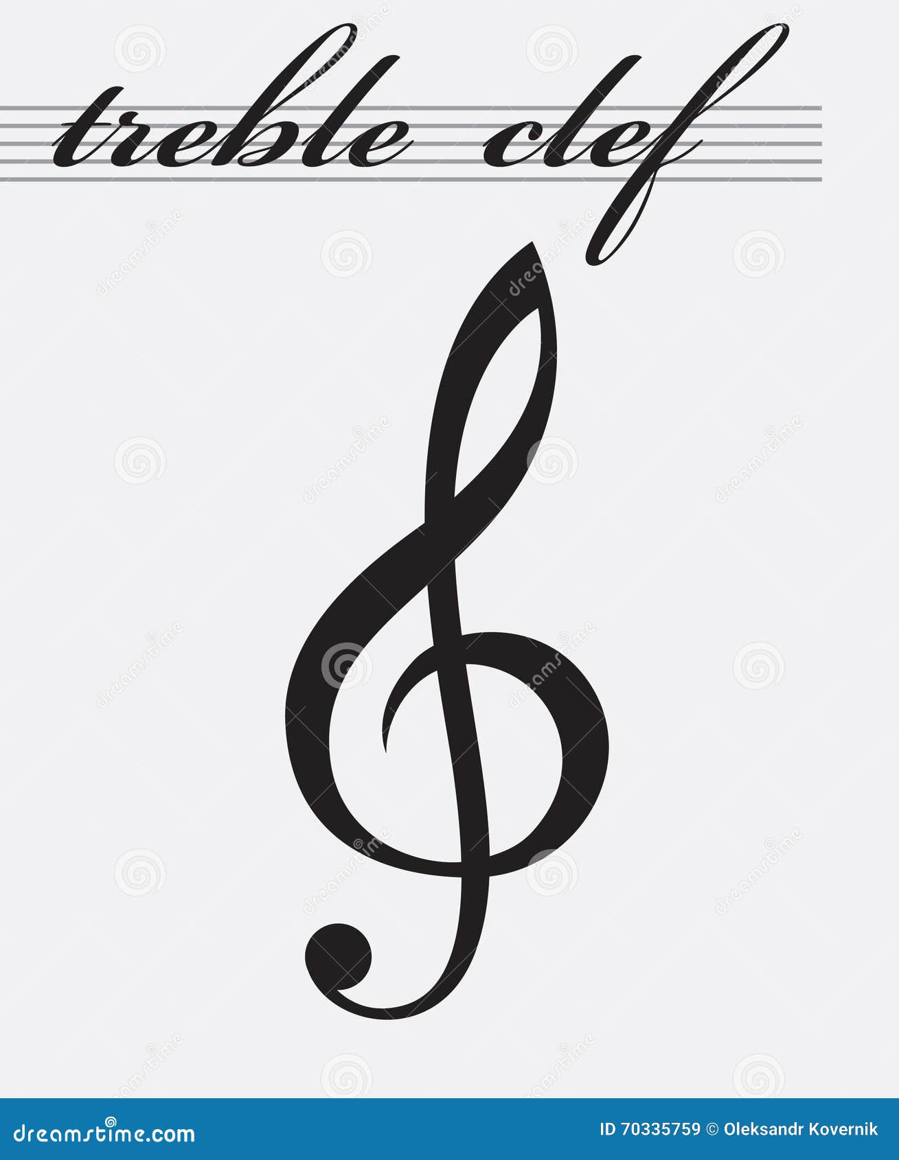 Icono de la clave de sol ilustración del vector. Ilustración de ...