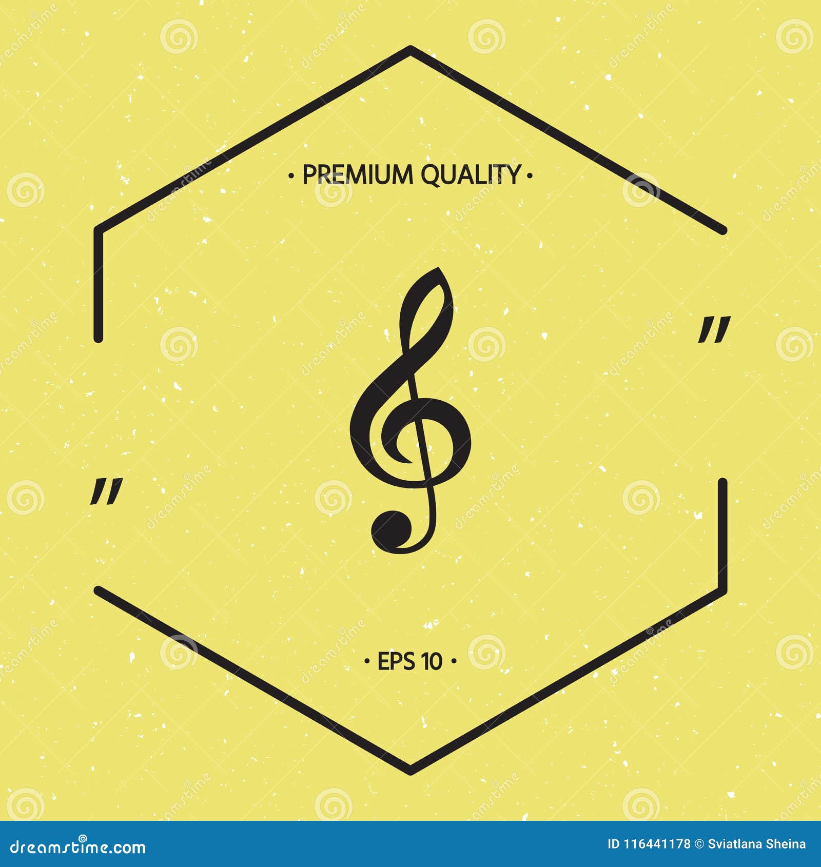Icono de la clave de sol ilustración del vector. Ilustración de clavo ...