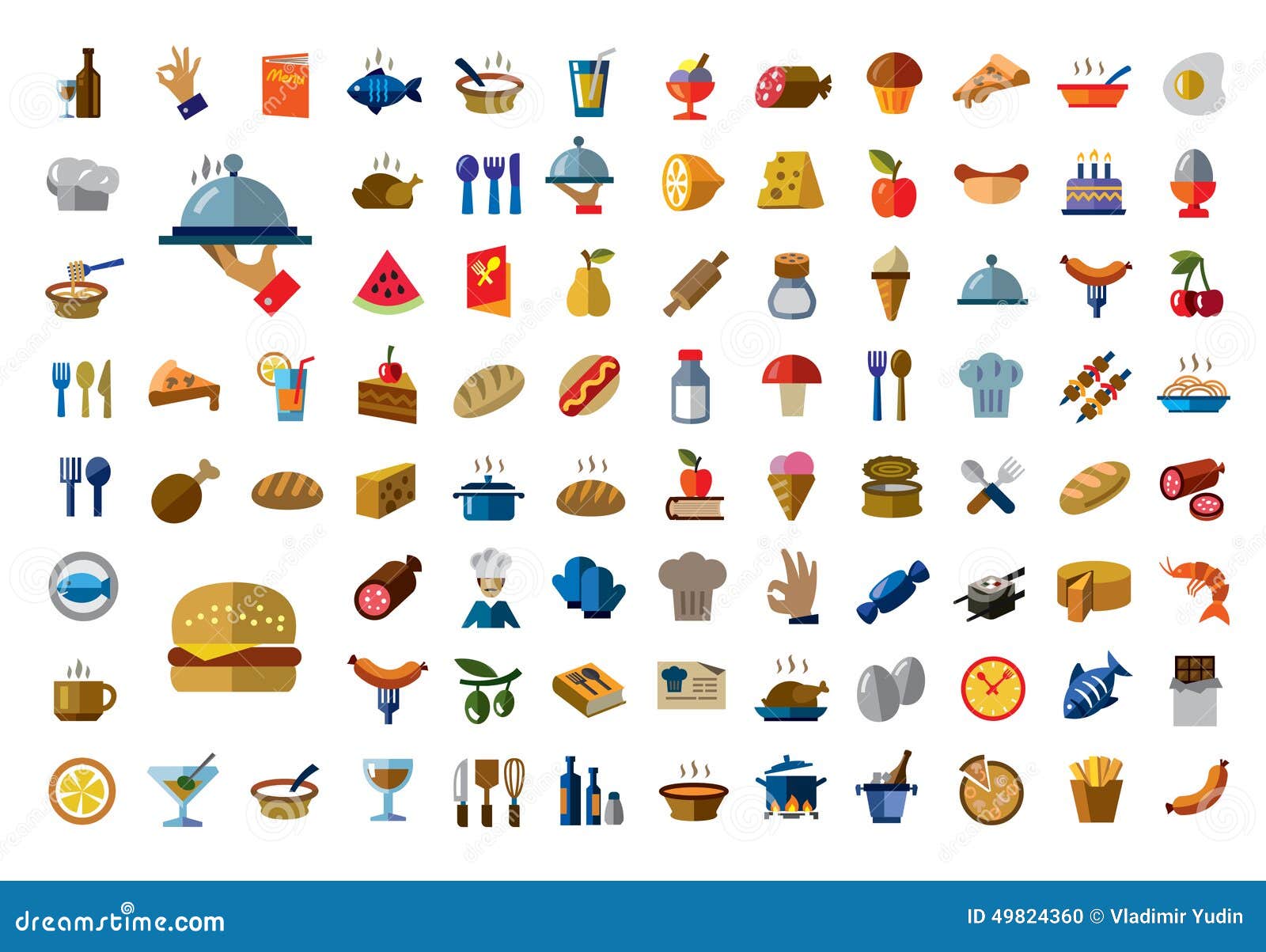 Icono de la comida ilustración del vector. Ilustración de almuerzo ...