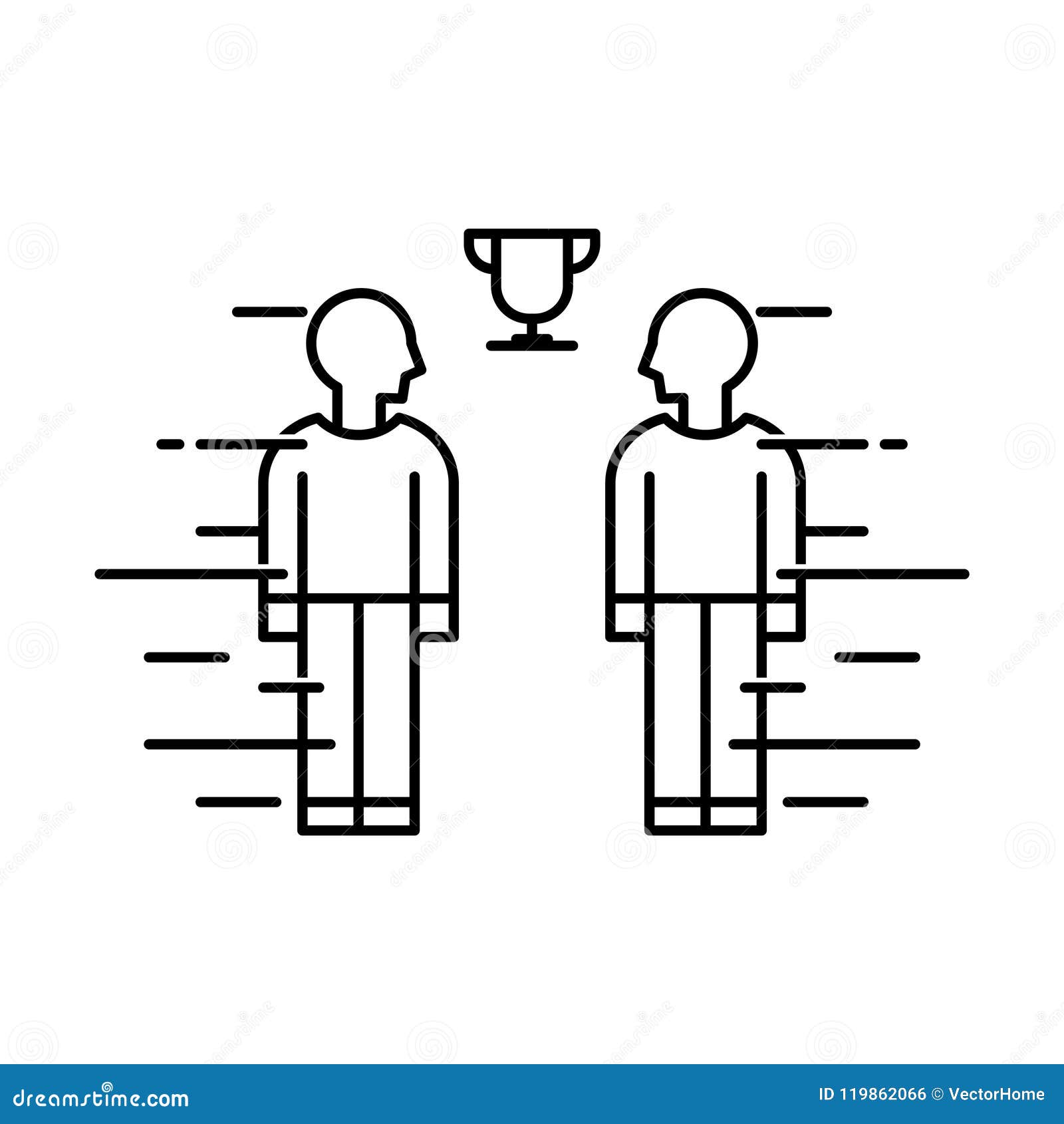 Icono De La Competencia, Ejemplo Del Vector Ilustración del Vector ...