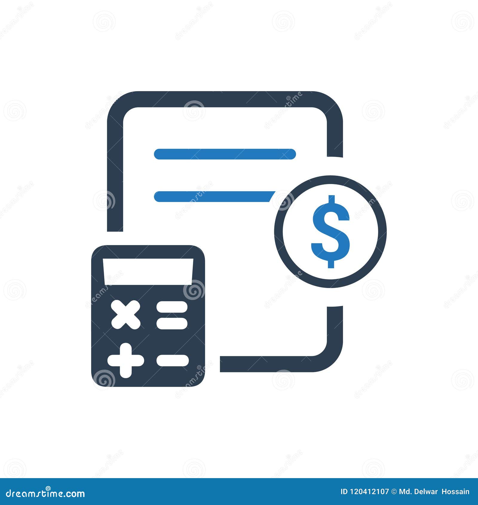 Icono de la contabilidad ilustración del vector. Ilustración de calcule ...