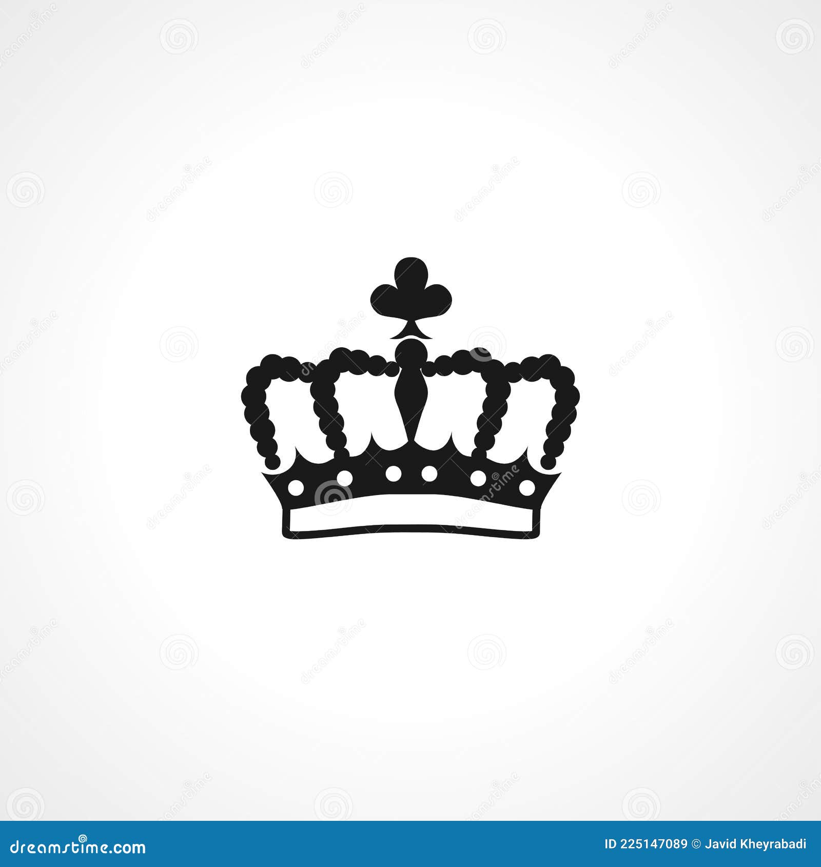Icono De La Corona De Rey. Icono De Vector Aislado De La Corona De Rey ...