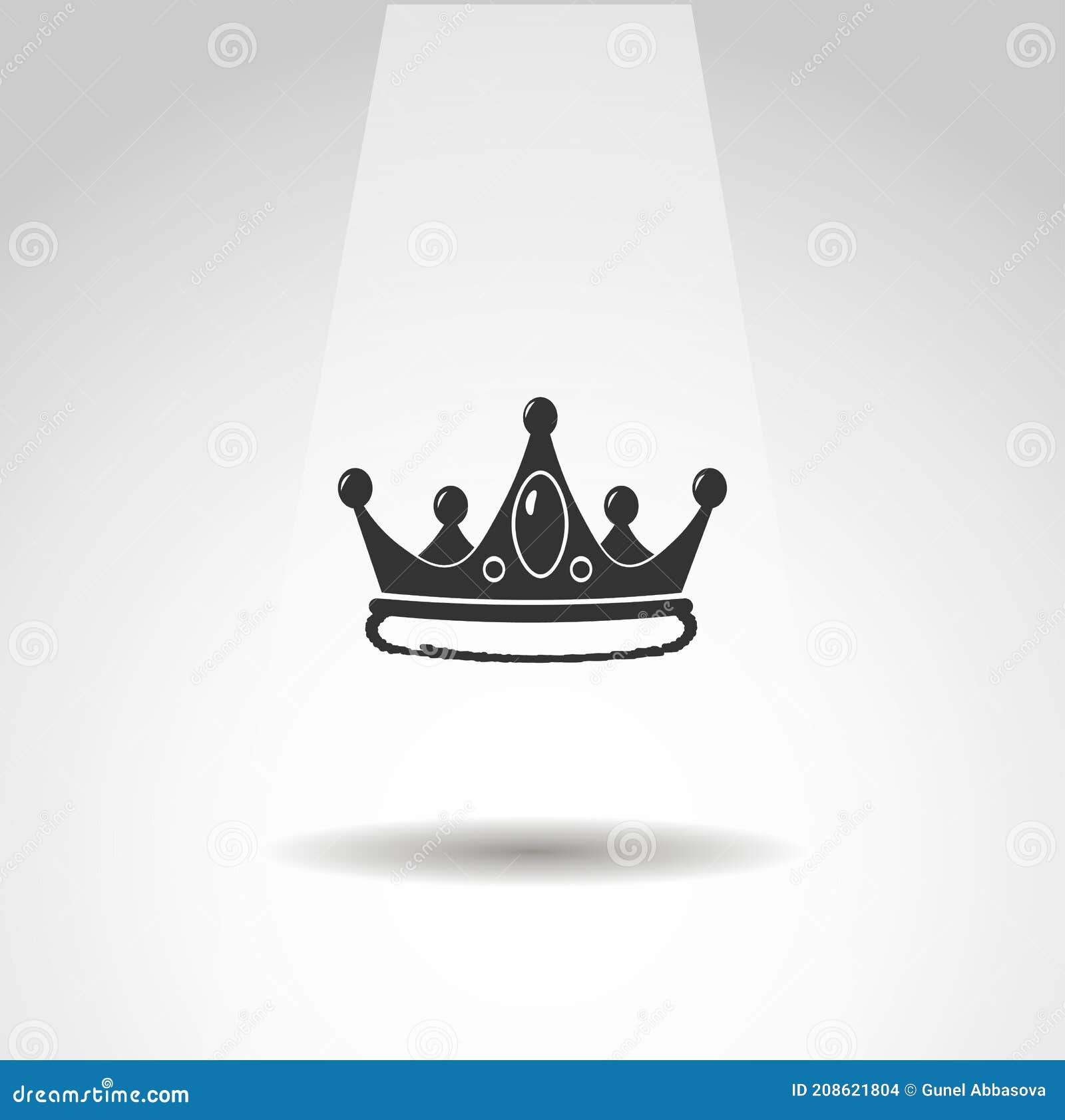 Icono De La Corona Icono De La Corona Simple Ilustración del Vector ...