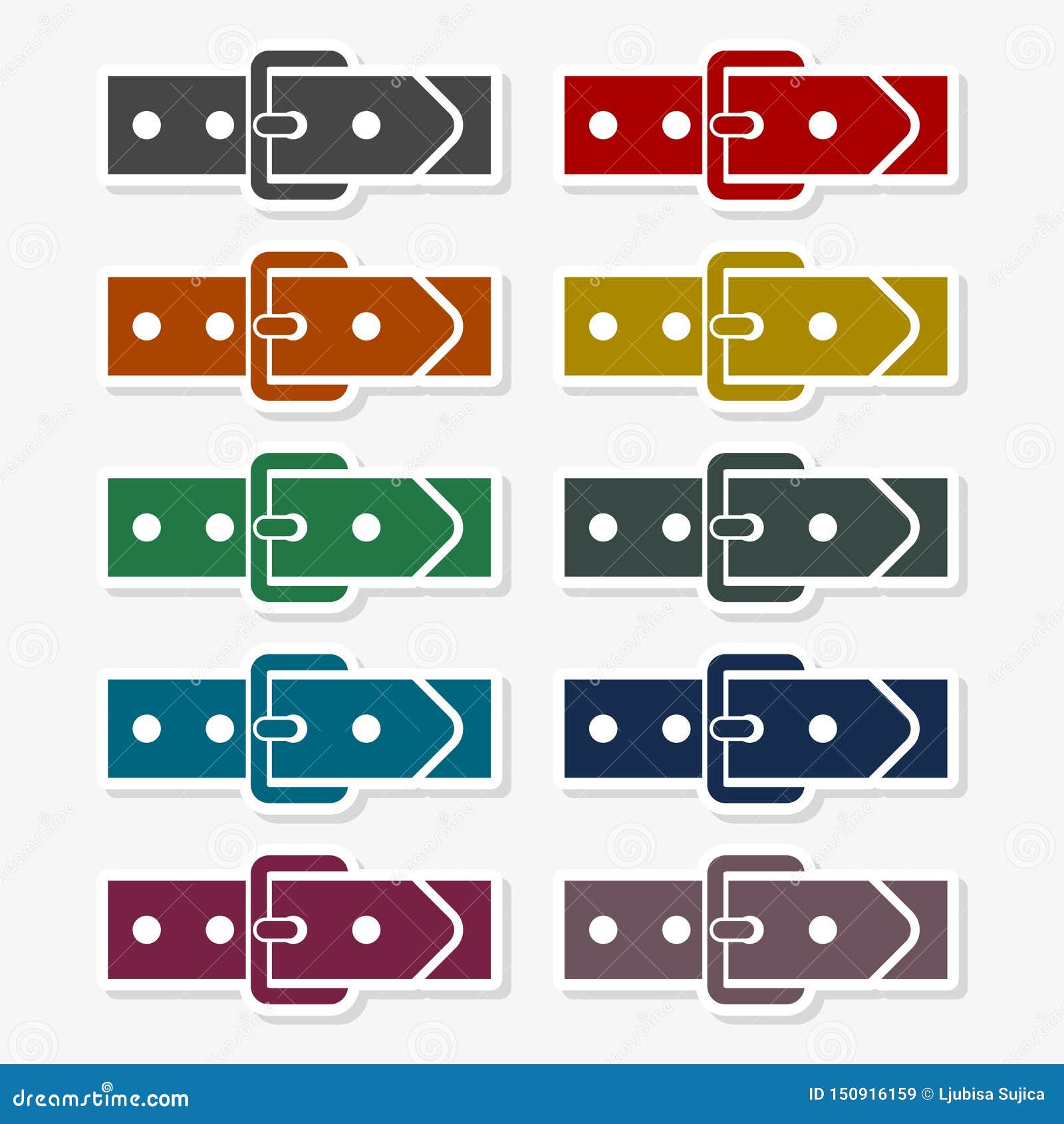 Icono De La Correa - Ejemplo Del Vector Stock de ilustración ...