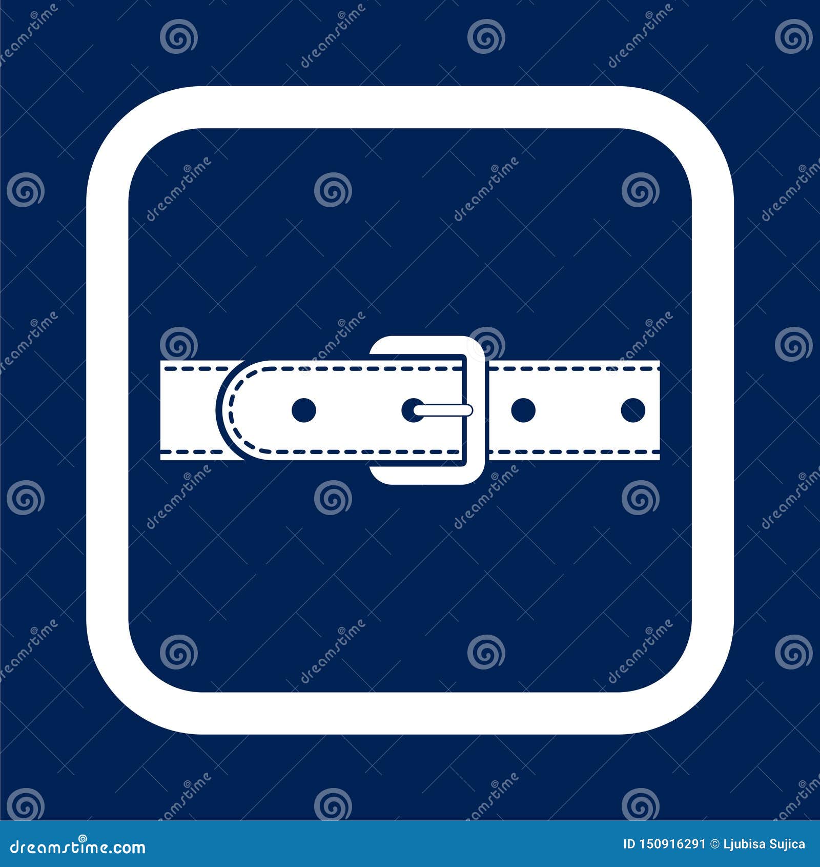 Icono De La Correa - Ejemplo Del Vector Stock de ilustración ...