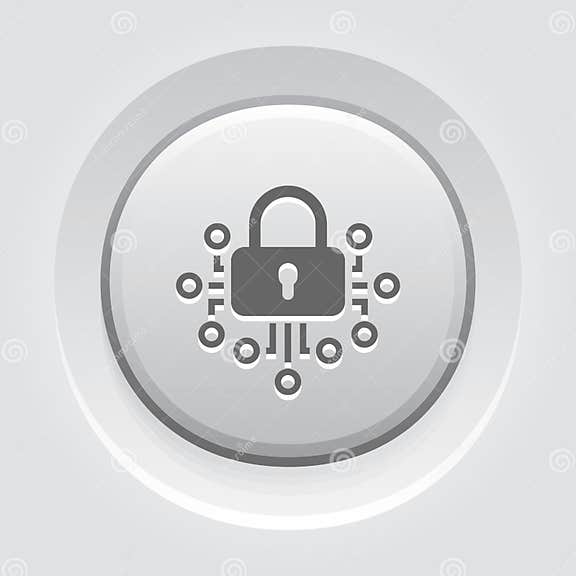 Icono de la criptografía ilustración del vector. Ilustración de sistema ...