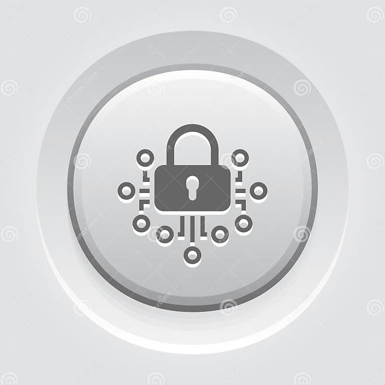 Icono de la criptografía ilustración del vector. Ilustración de sistema - 113174869