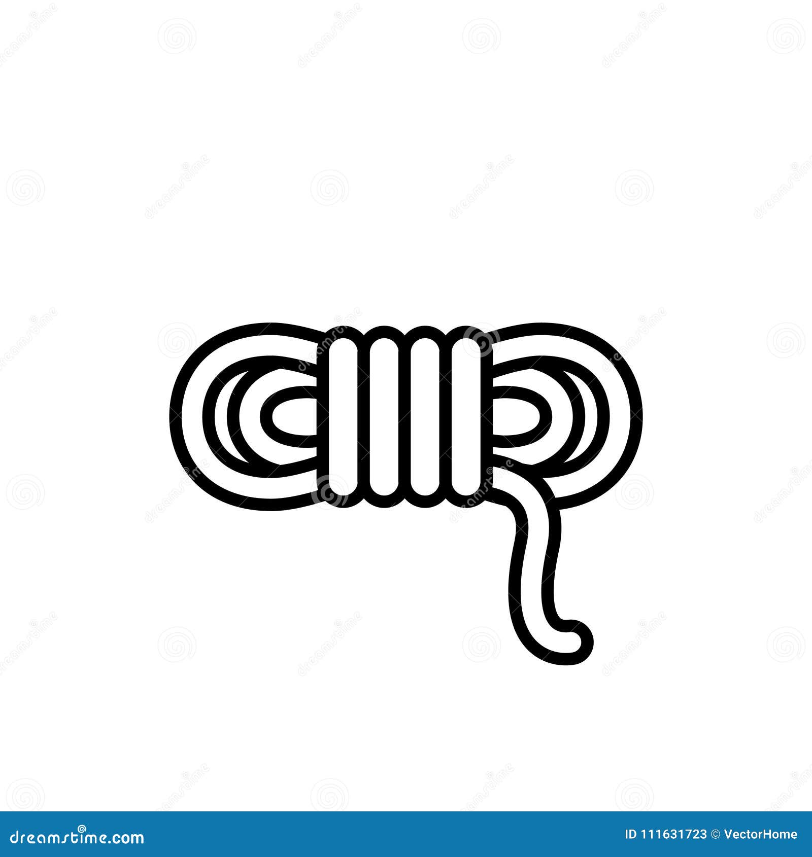 Icono De La Cuerda, Ejemplo Del Vector Ilustración del Vector ...