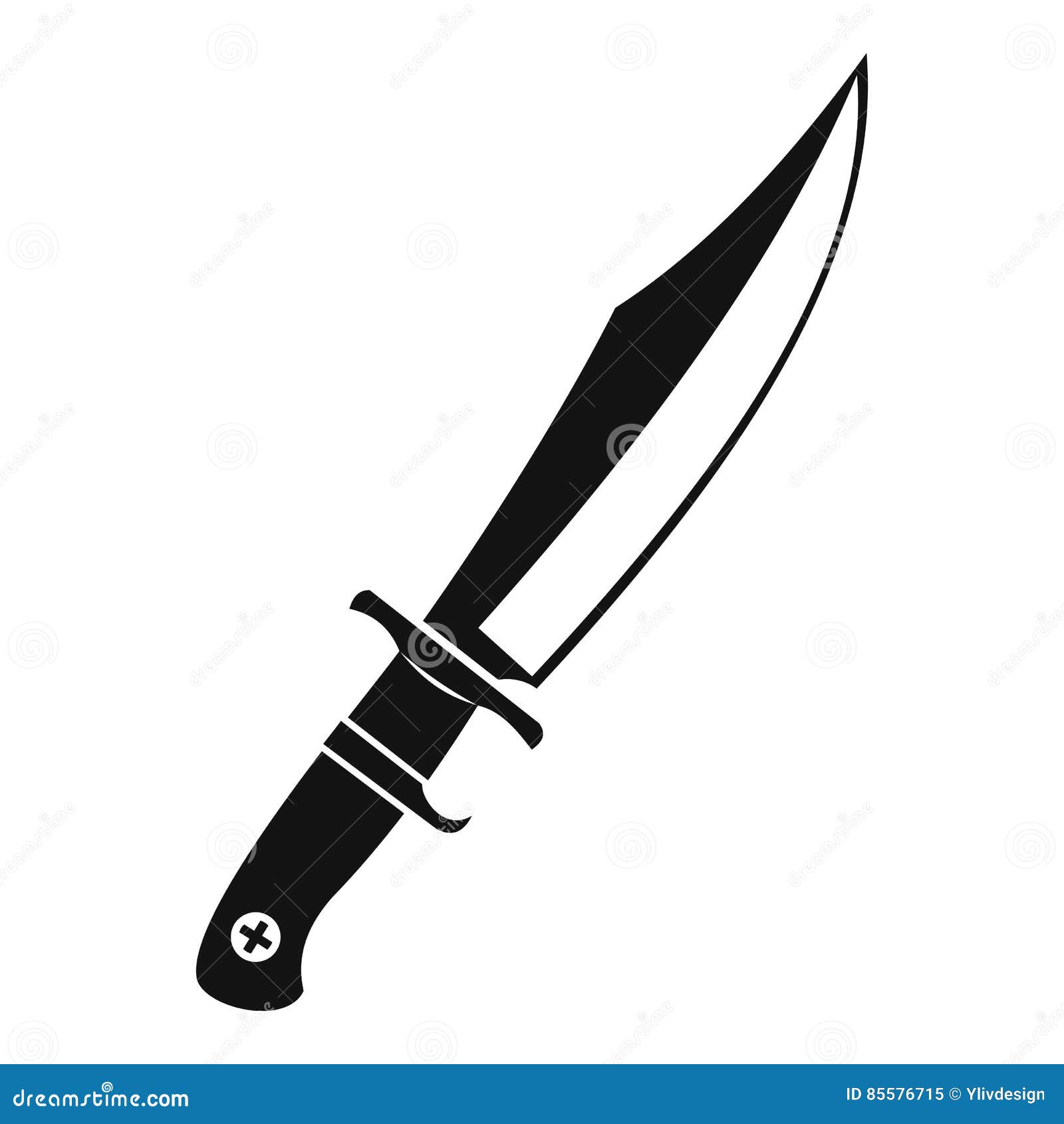 Icono De La Daga, Estilo Simple Ilustración del Vector - Ilustración de ...