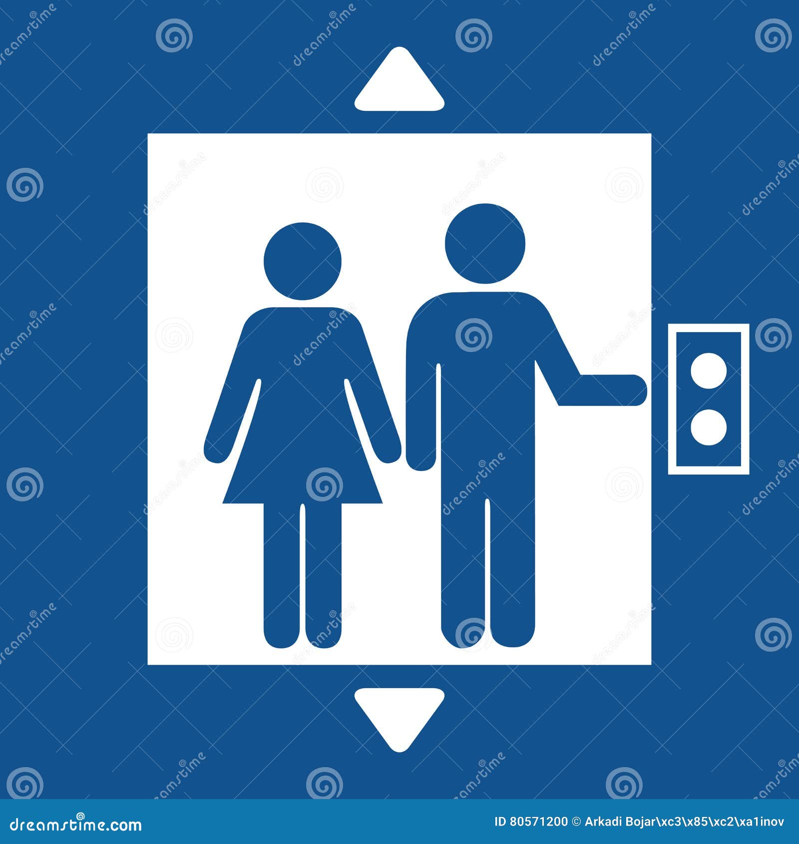 Icono De La Elevación Del Elevador Ilustración del Vector - Ilustración ...