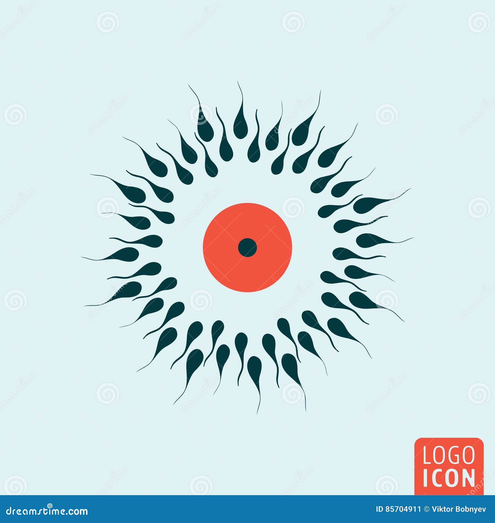 Icono de la esperma ilustración del vector. Ilustración de humano ...