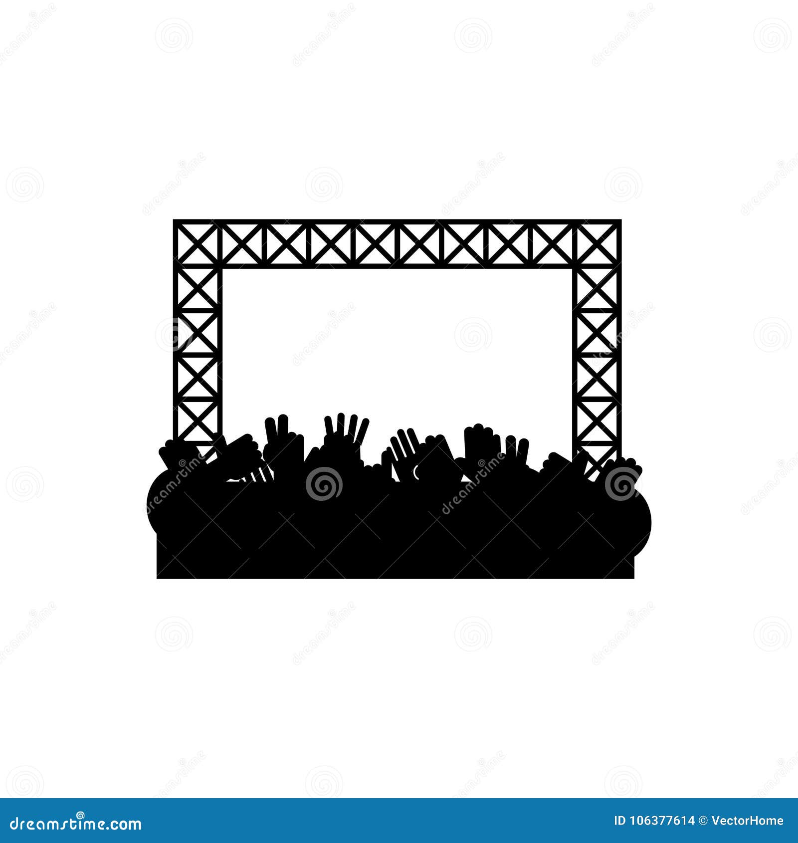 Icono De La Etapa Del Concierto - Ejemplo Del Vector Ilustración del ...