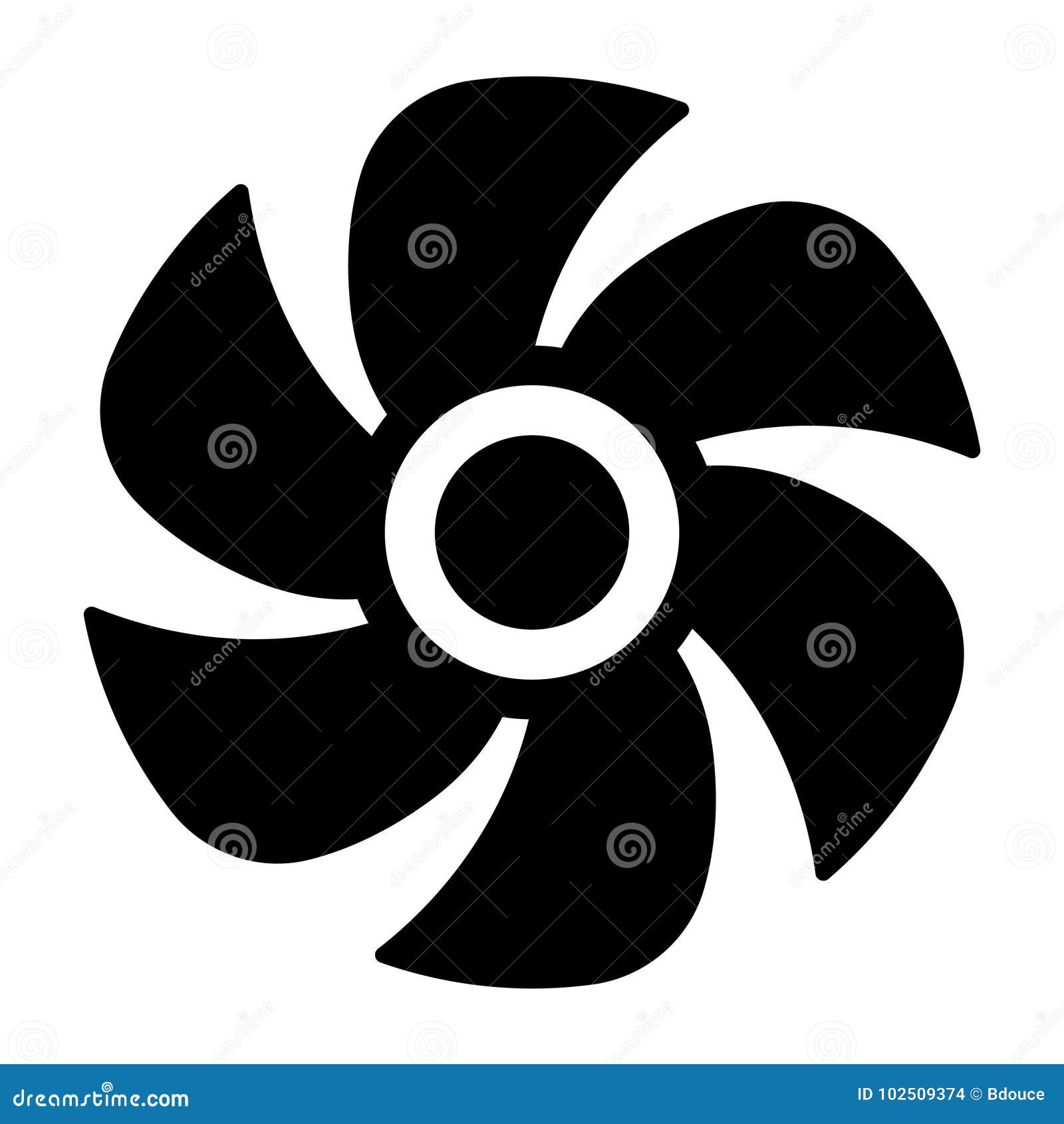 Icono de la fan ilustración del vector. Ilustración de calor - 102509374