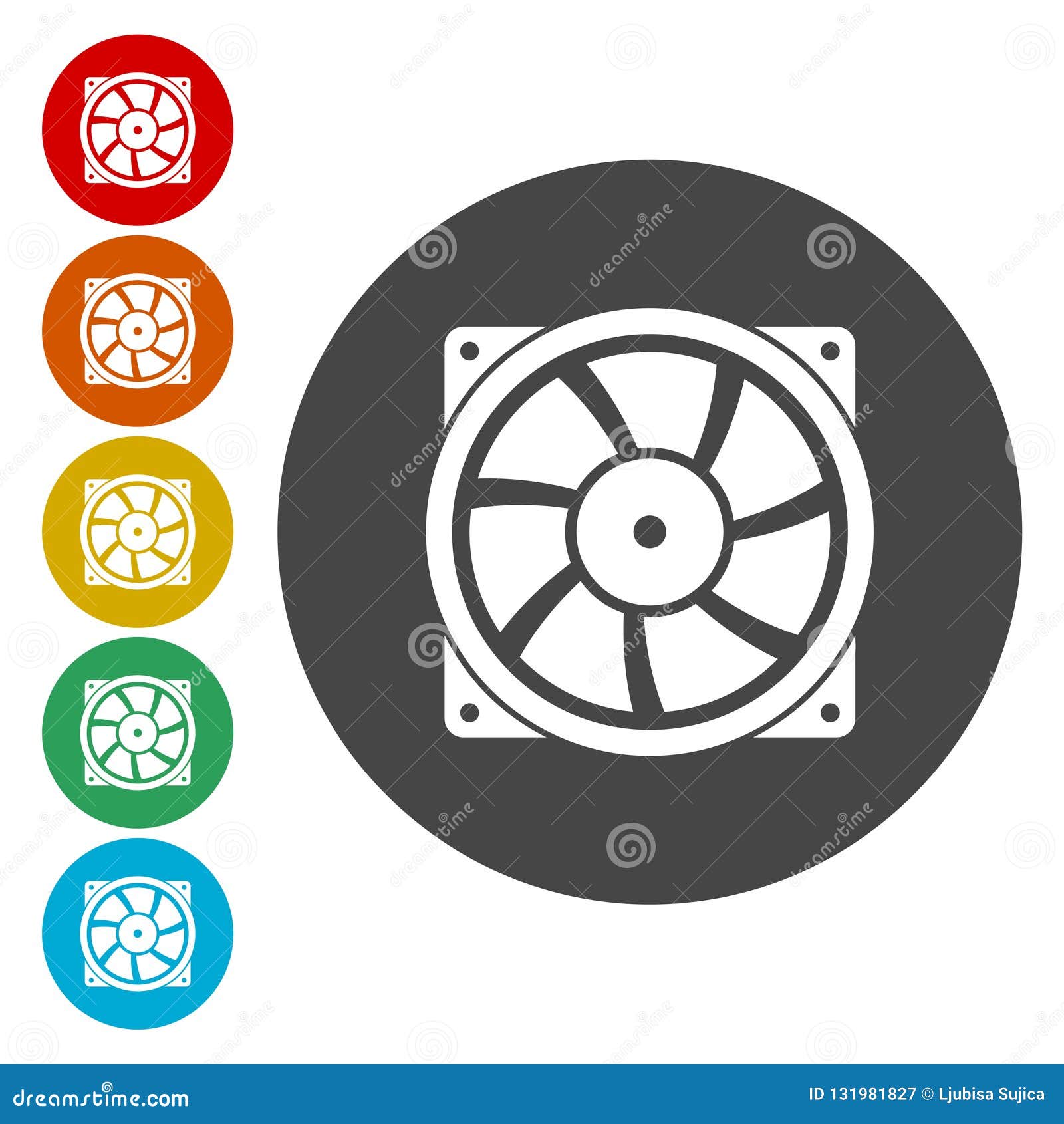 Icono De La Fan, Icono Eps10, Vector De La Fan Del Icono De La Fan ...