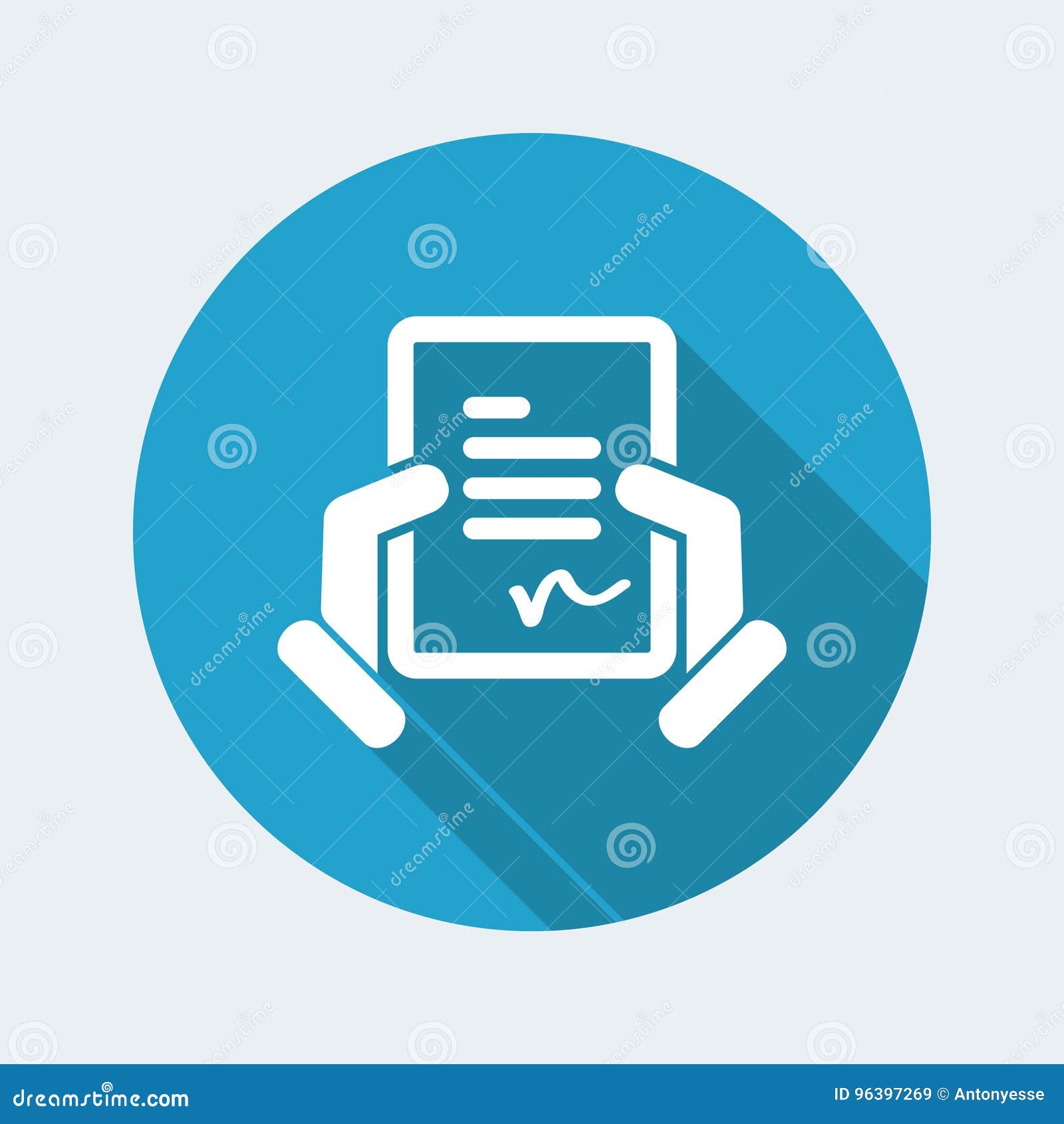 Icono De La Firma Del Documento Ilustración del Vector - Ilustración de ...