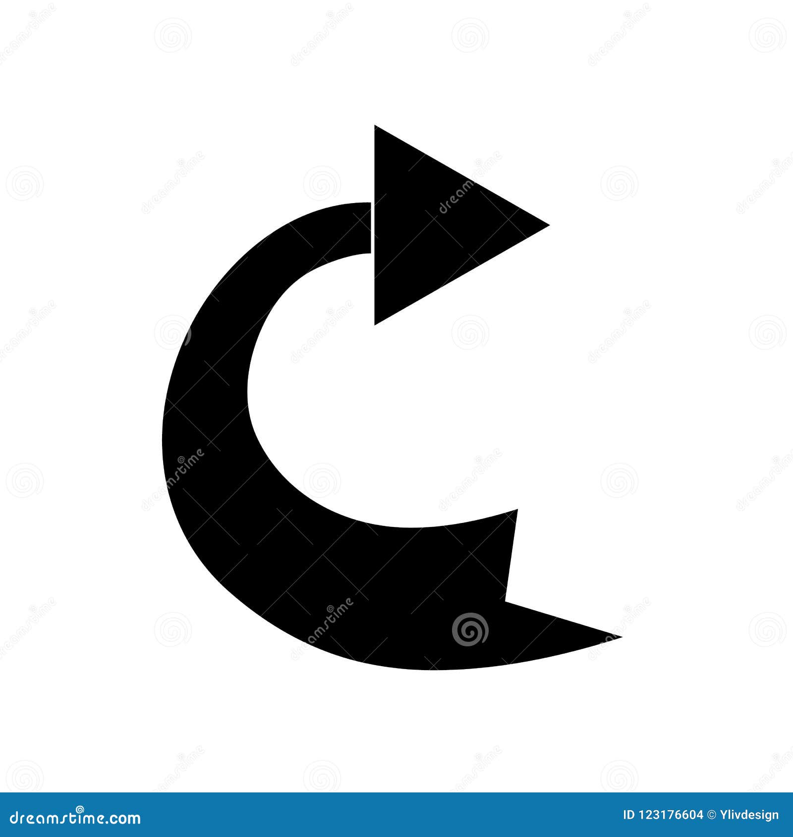 Icono De La Flecha, Estilo Simple Stock de ilustración - Ilustración de ...