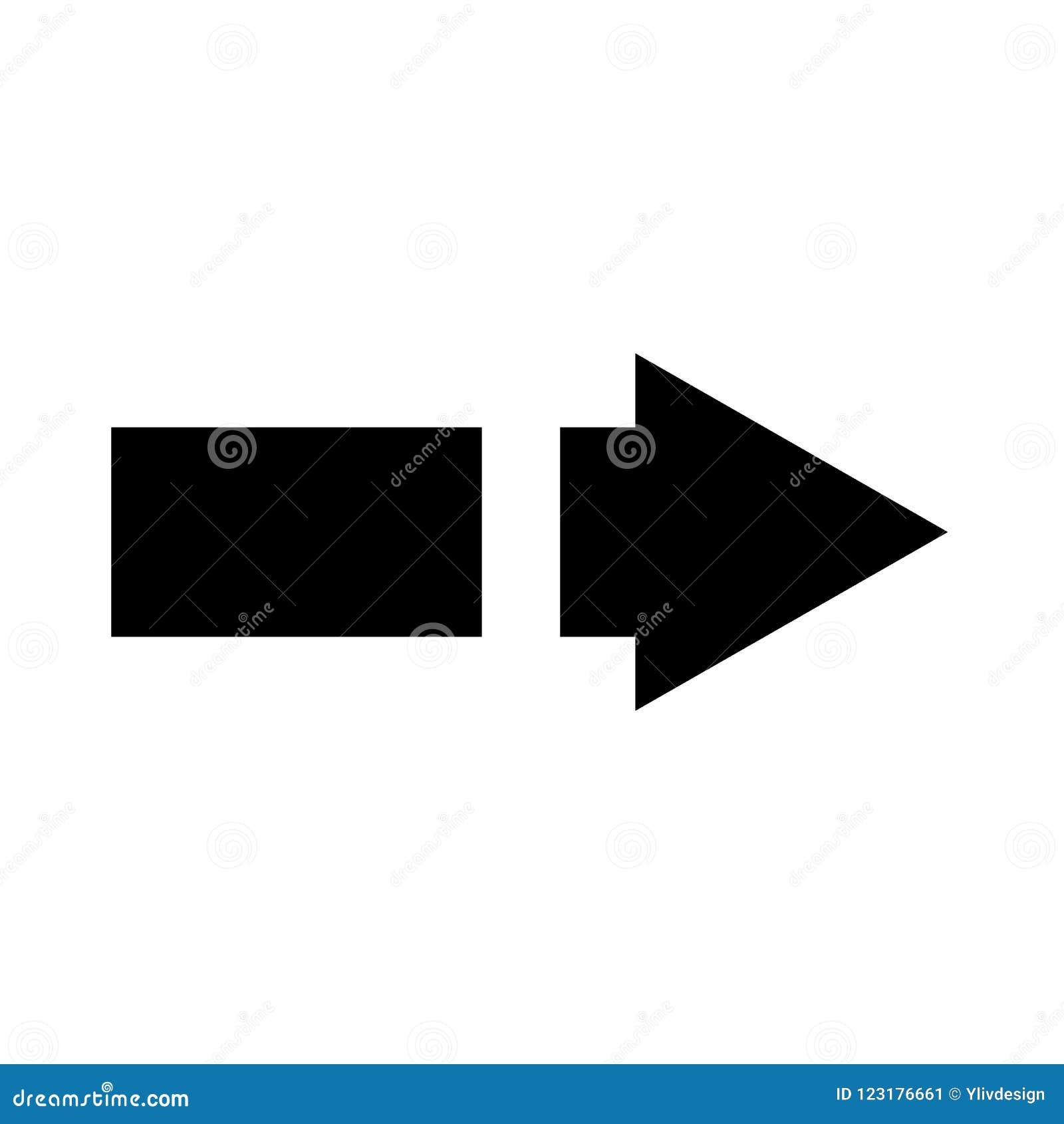 Icono De La Flecha, Estilo Simple Stock de ilustración - Ilustración de ...