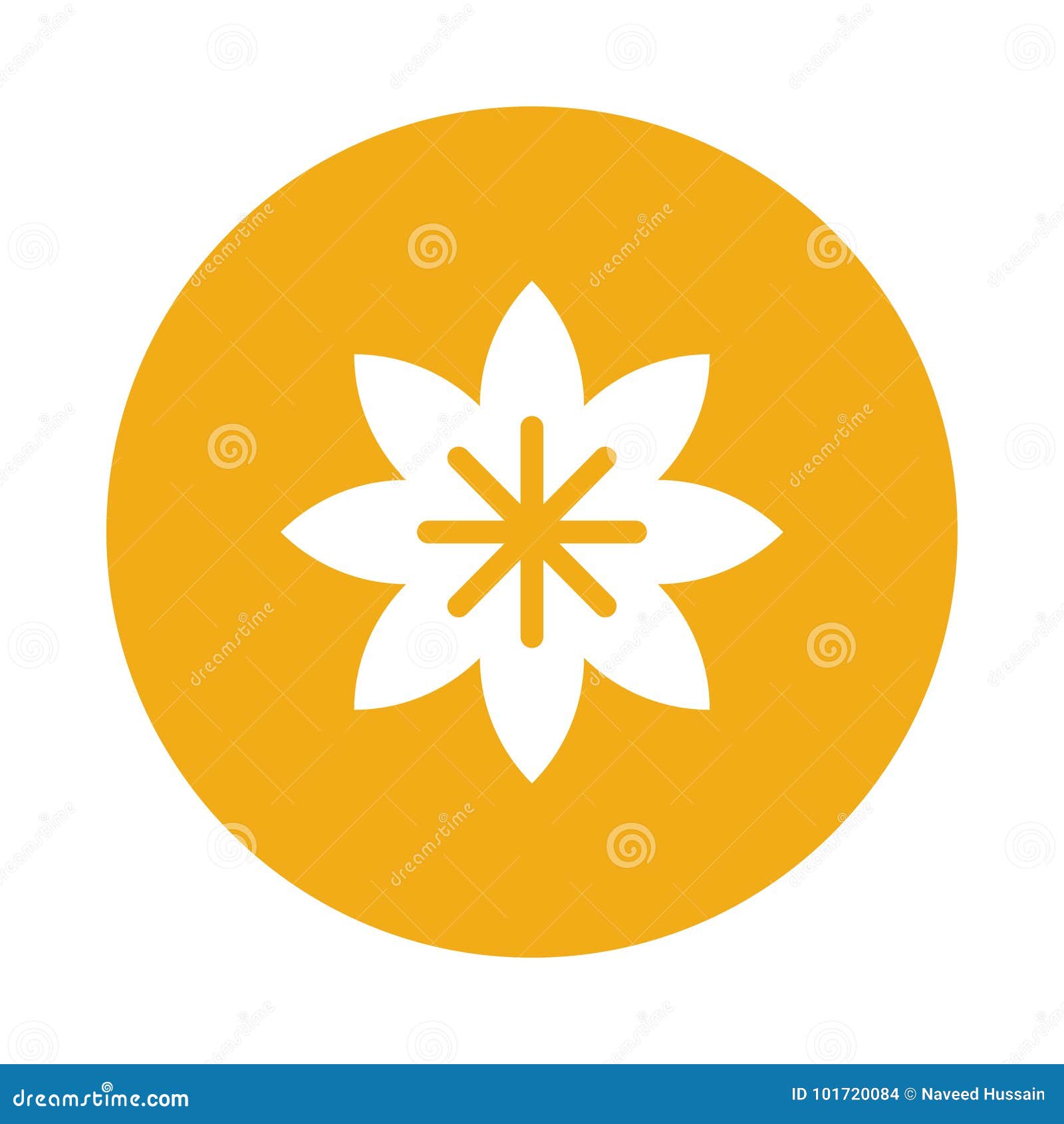 Icono de la flor del flor ilustración del vector. Ilustración de flor ...