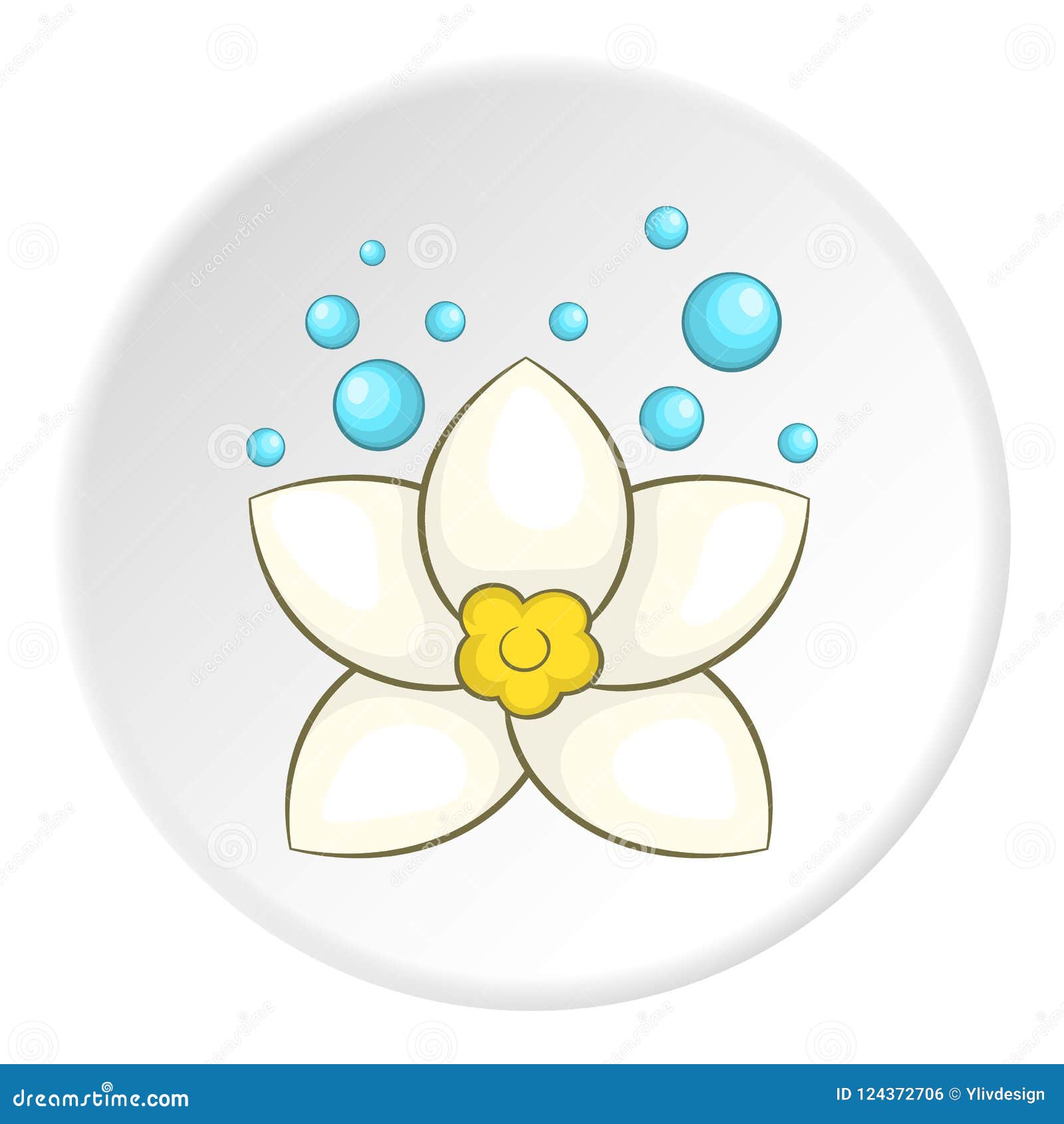 Icono De La Flor, Estilo De La Historieta Stock de ilustración ... Icono De La Flor, Estilo De La Historieta Stock de ilustración ...