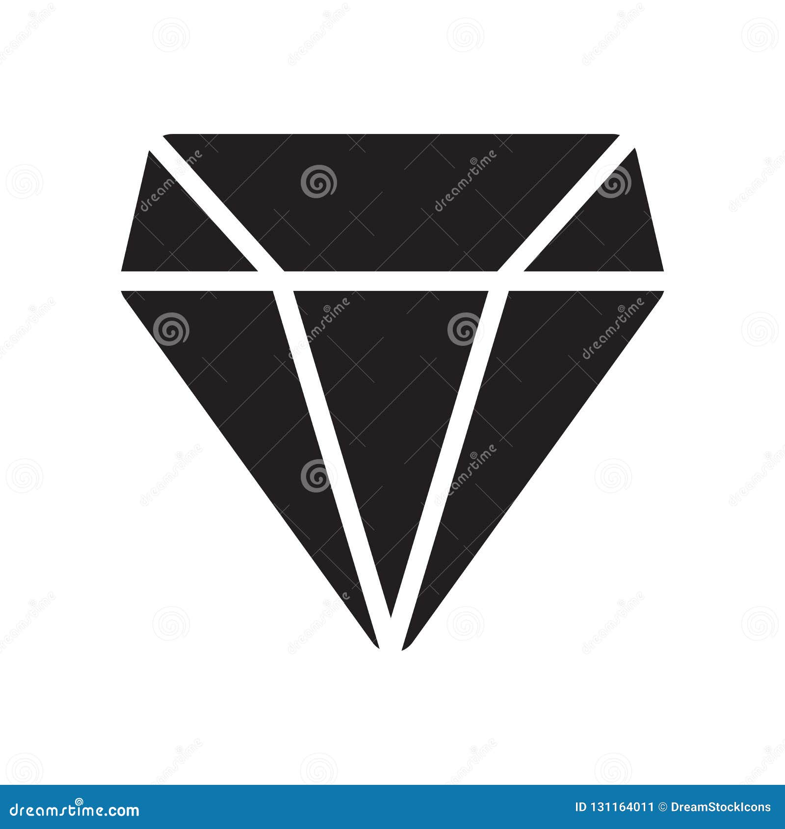 Icono de la gema ilustración del vector. Ilustración de cristal - 131164011