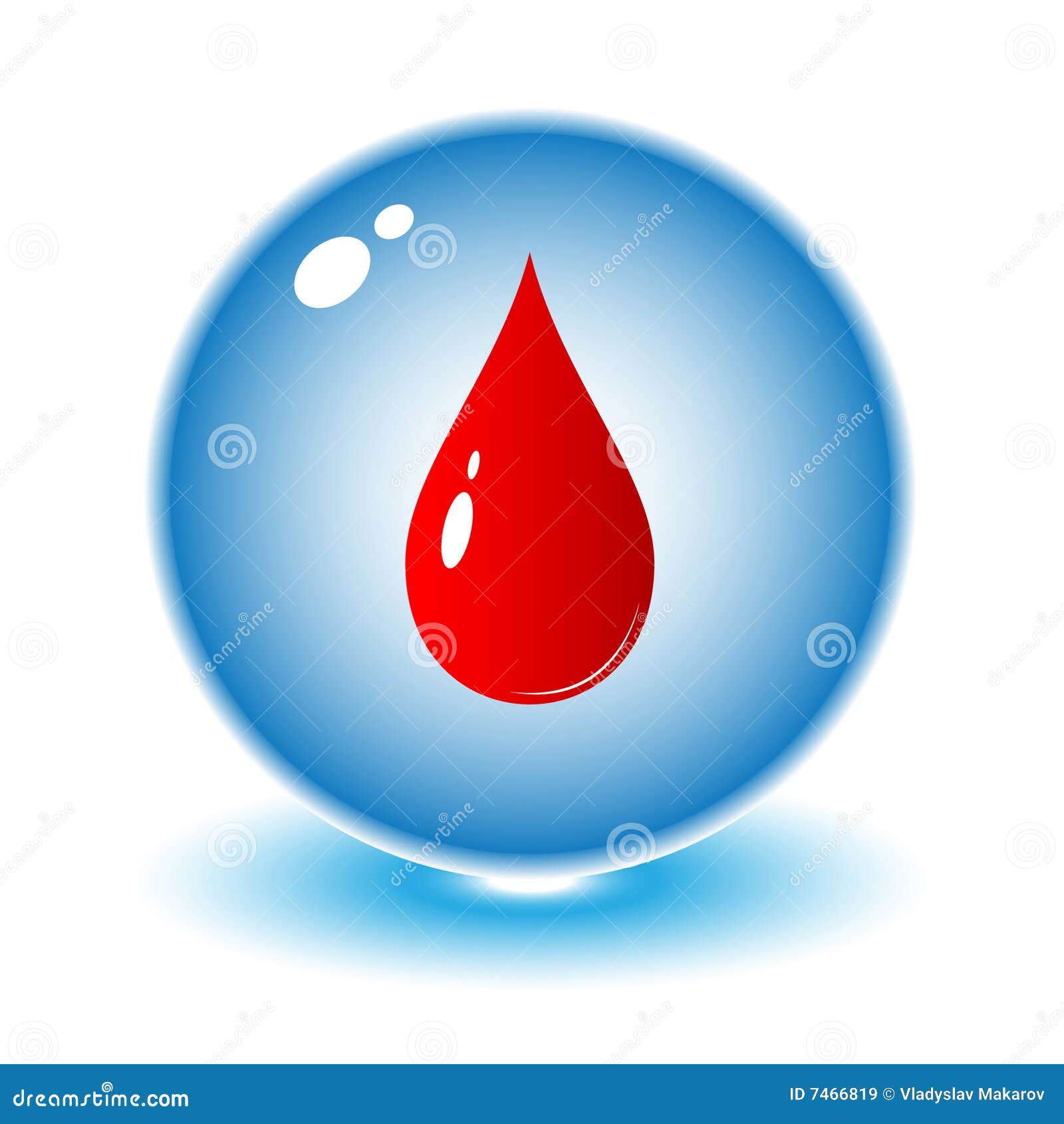 Icono De La Gota De Sangre Del Vector Ilustración del Vector ...