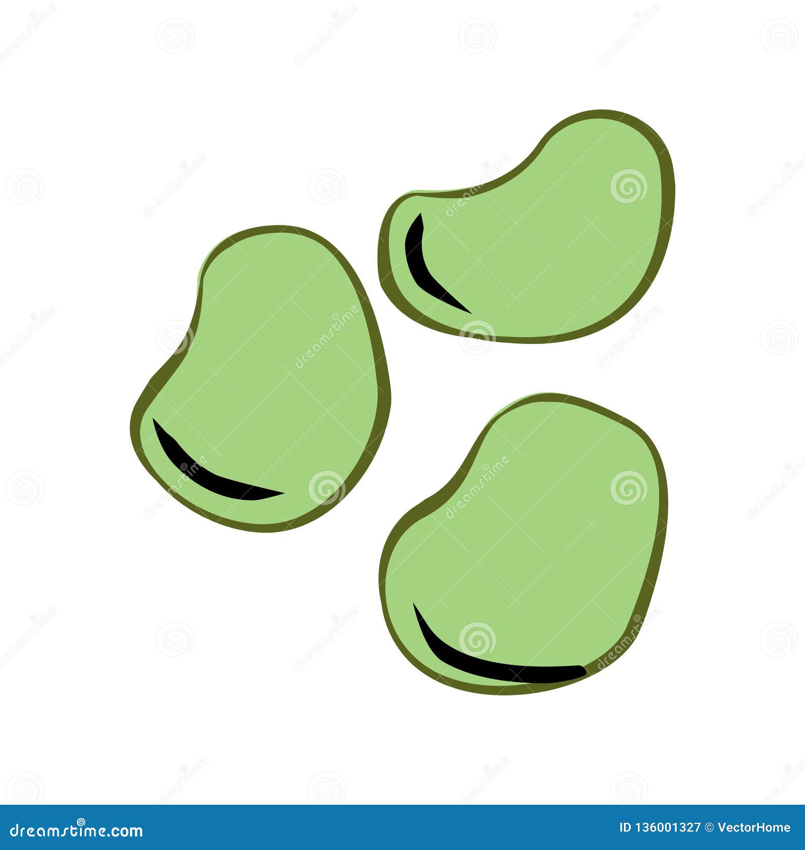 Icono De La Haba, Ejemplo Del Vector Ilustración del Vector ...