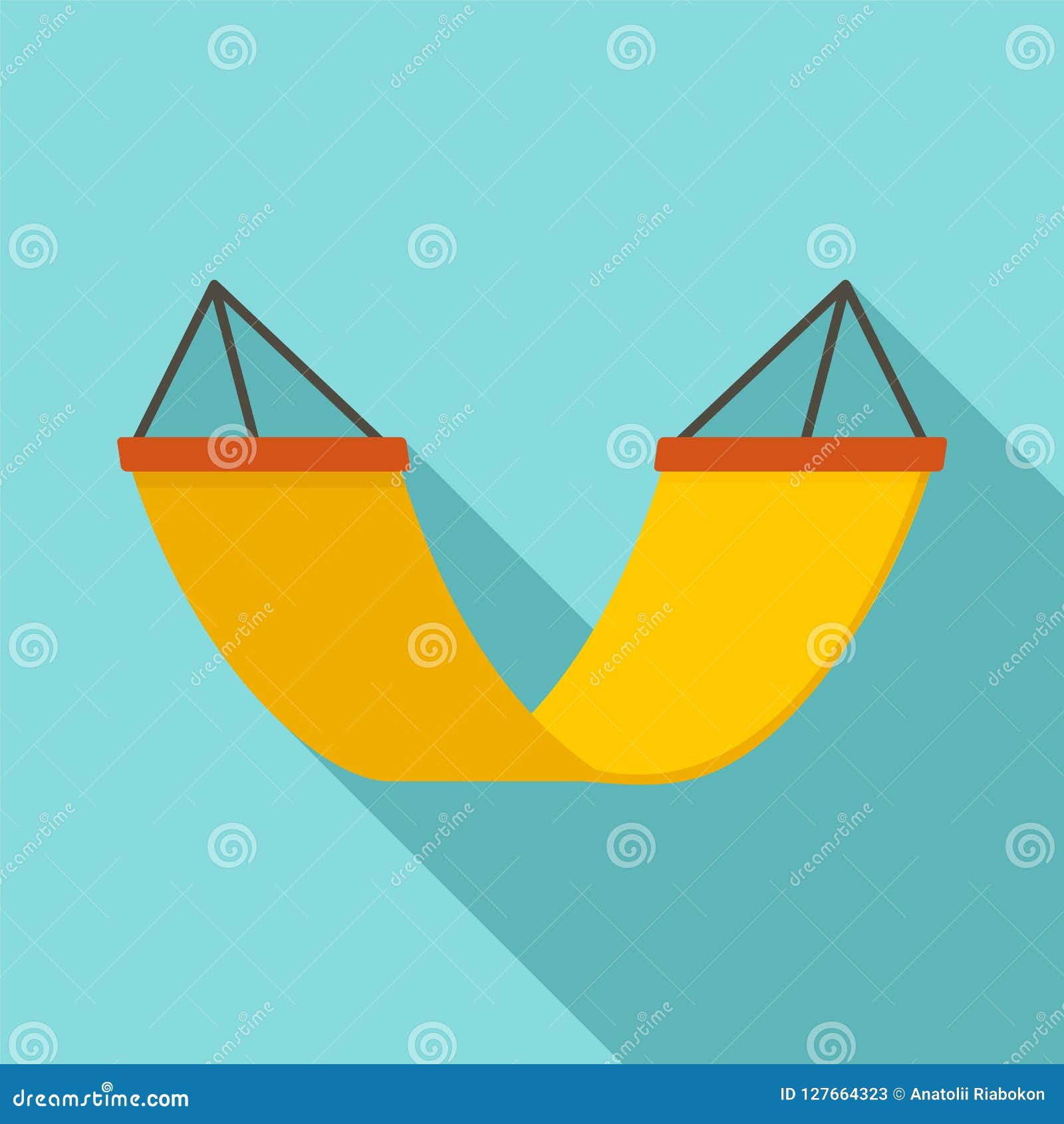 Icono De La Hamaca Del Resto, Estilo Plano Ilustración del Vector ...
