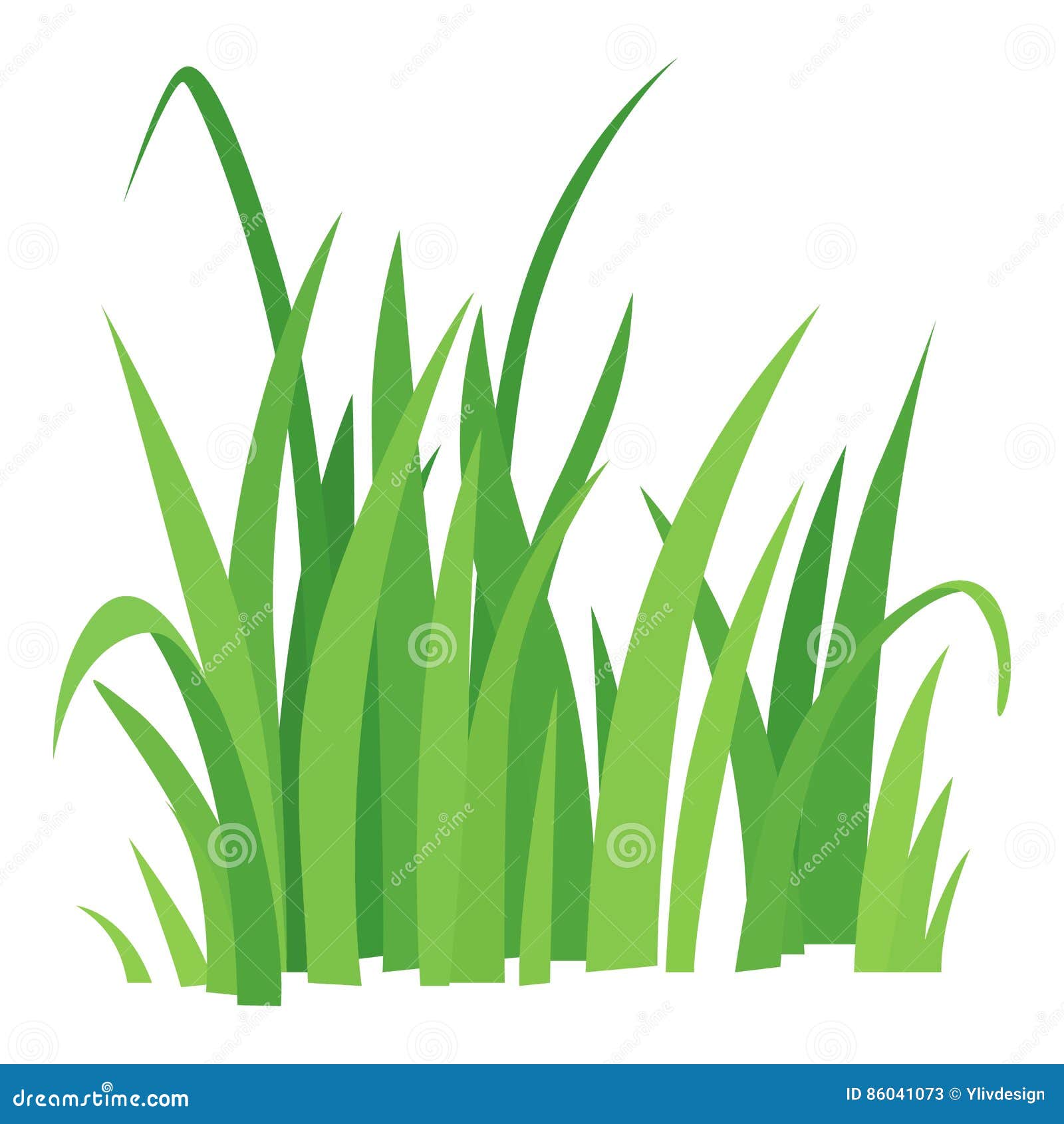 Icono De La Hierba, Estilo De La Historieta Ilustración del Vector ...