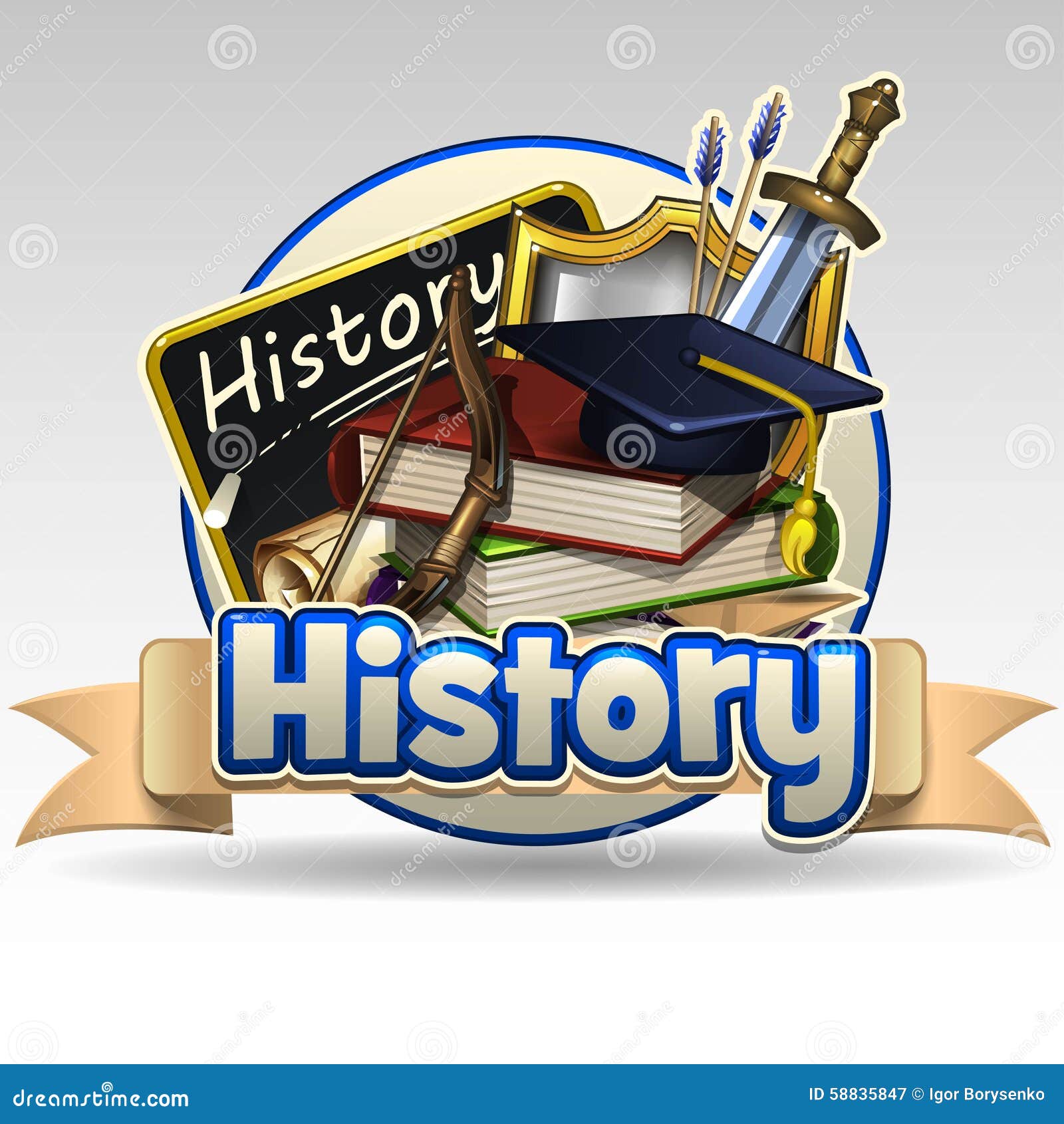 Icono de la historia ilustración del vector. Ilustración de ciencia ...