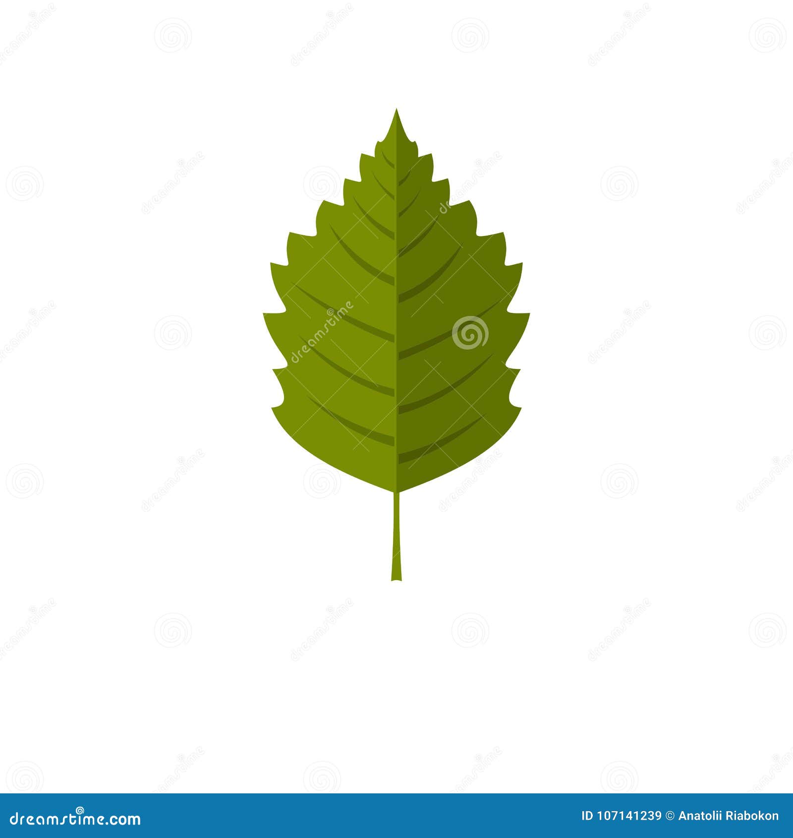 Icono De La Hoja Del Aliso, Estilo Plano Ilustración del Vector ...