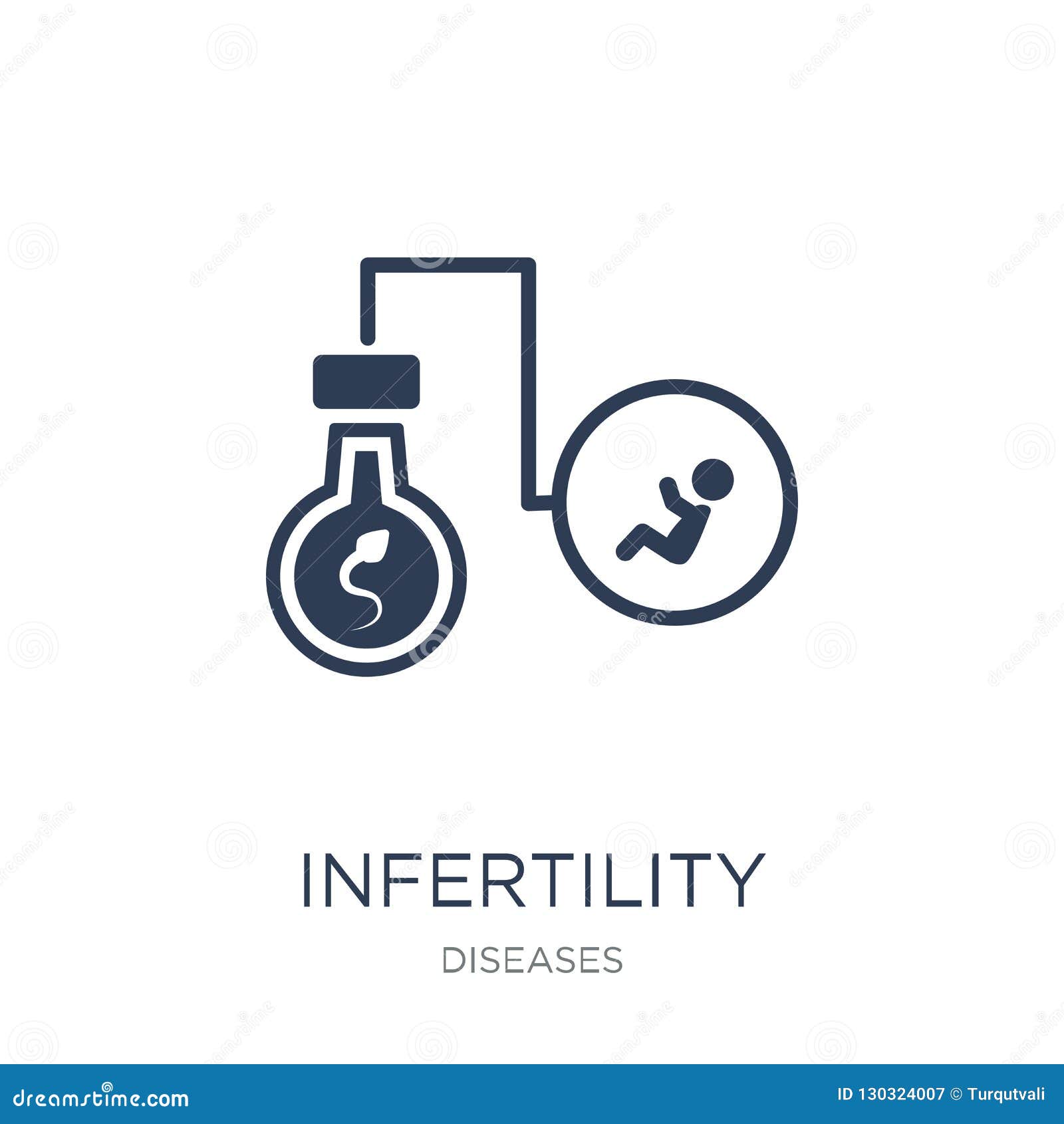 Icono De La Infertilidad Icono Plano De Moda De La Infertilidad Del ...
