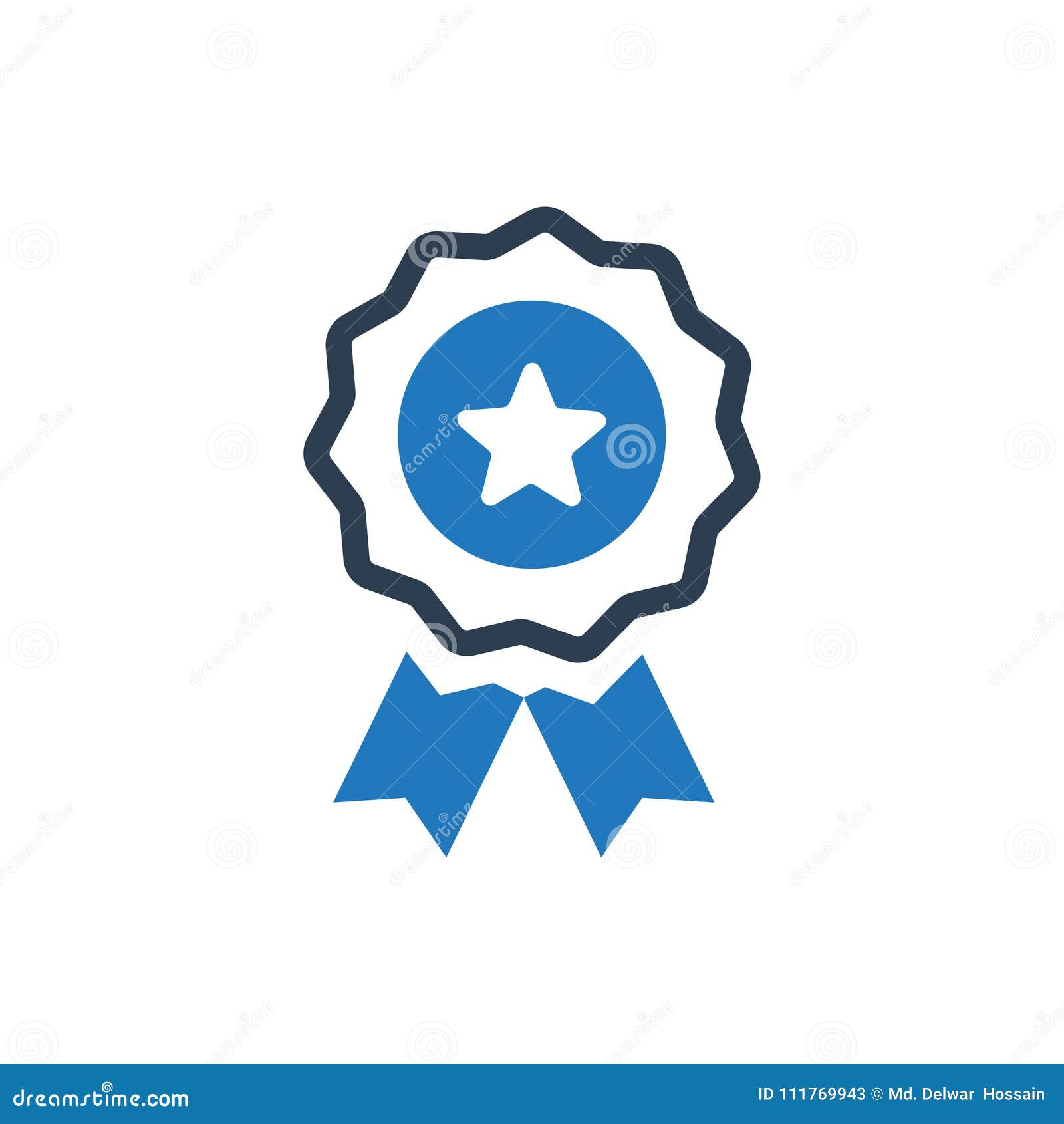 Icono De La Insignia Del Logro Ilustración del Vector - Ilustración de ...