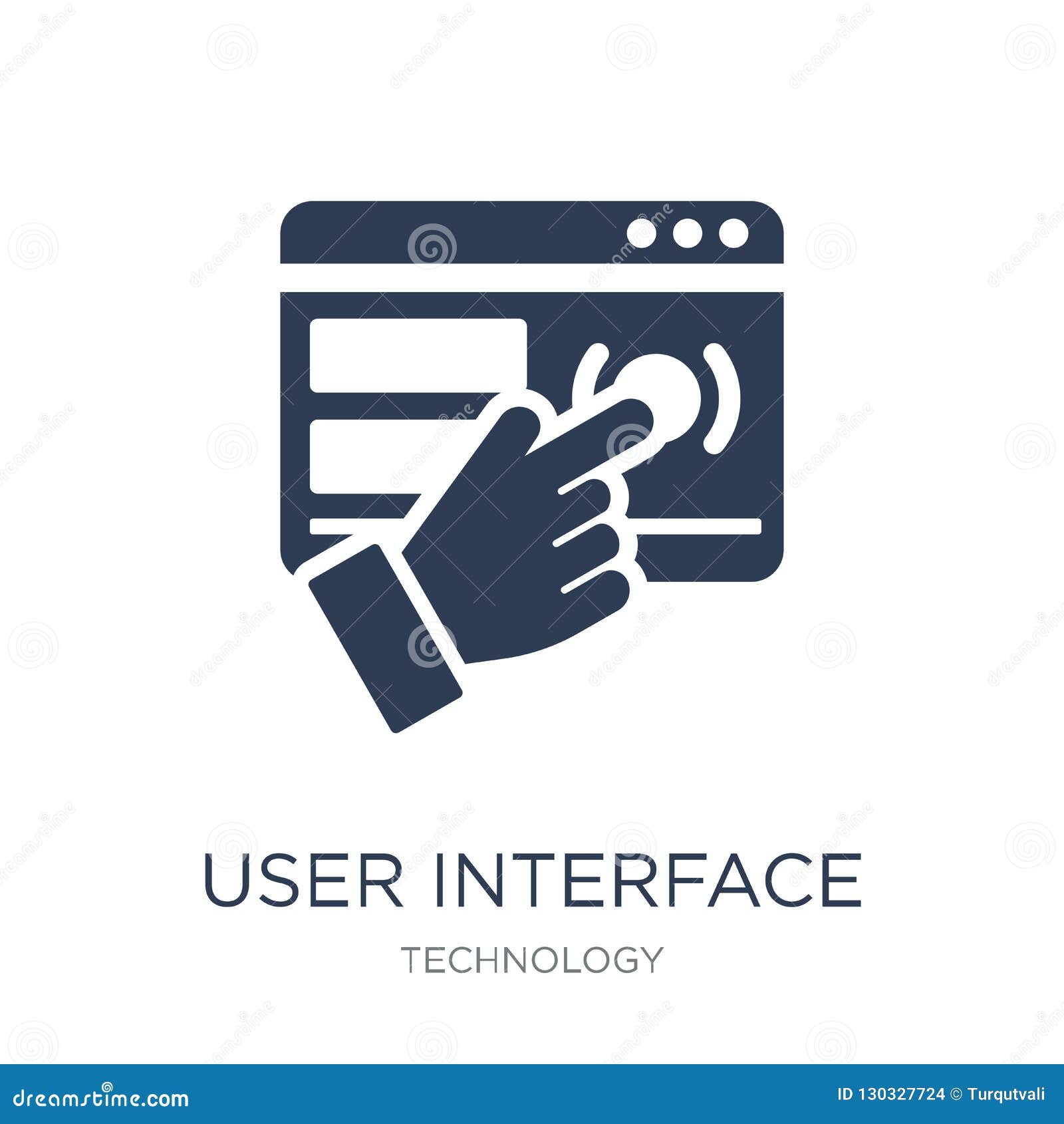 Icono De La Interfaz De Usuario Icono Plano De Moda De La Interfaz De ...