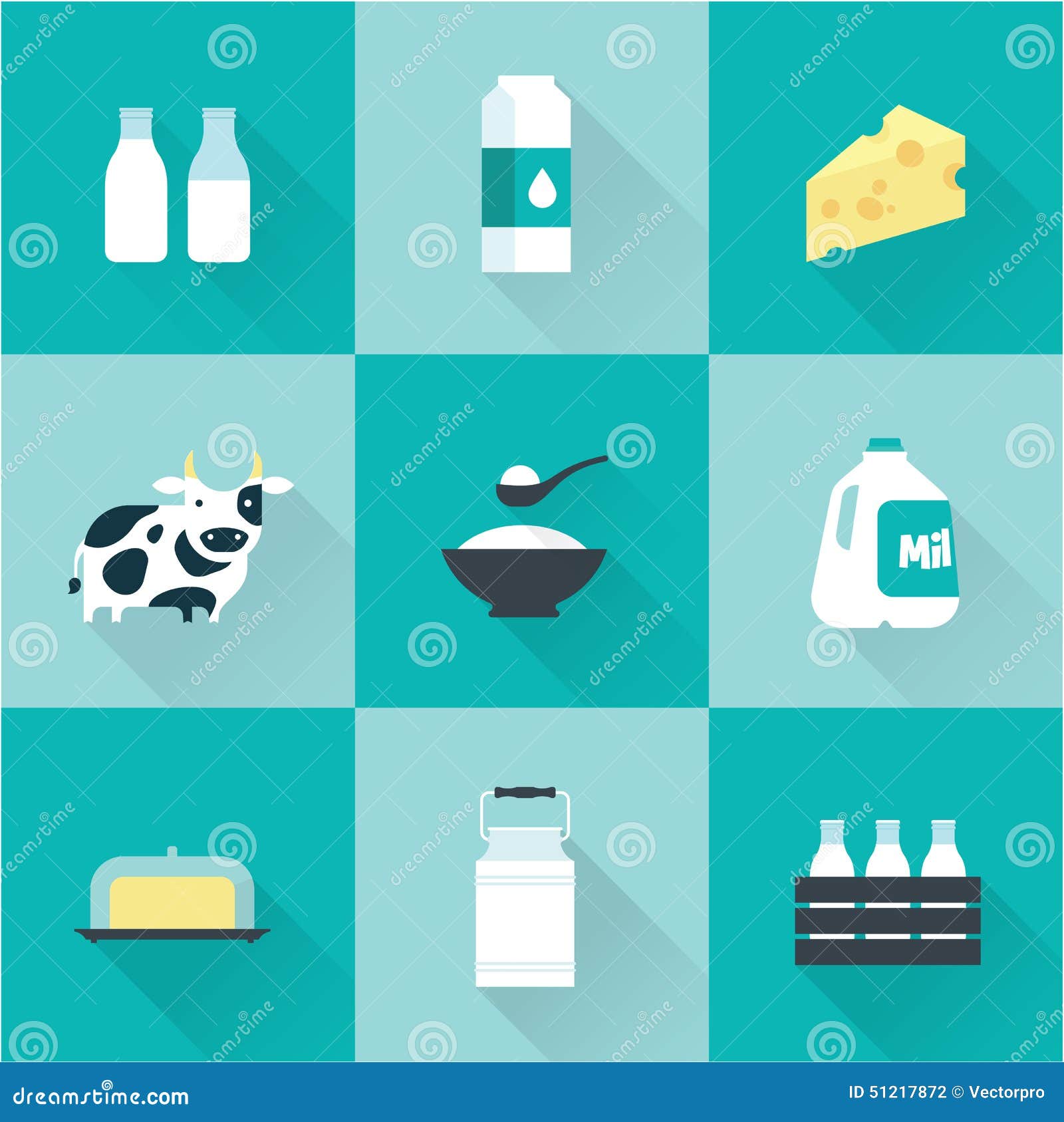 Icono De La Leche Del Vector Ilustración del Vector - Ilustración de ...