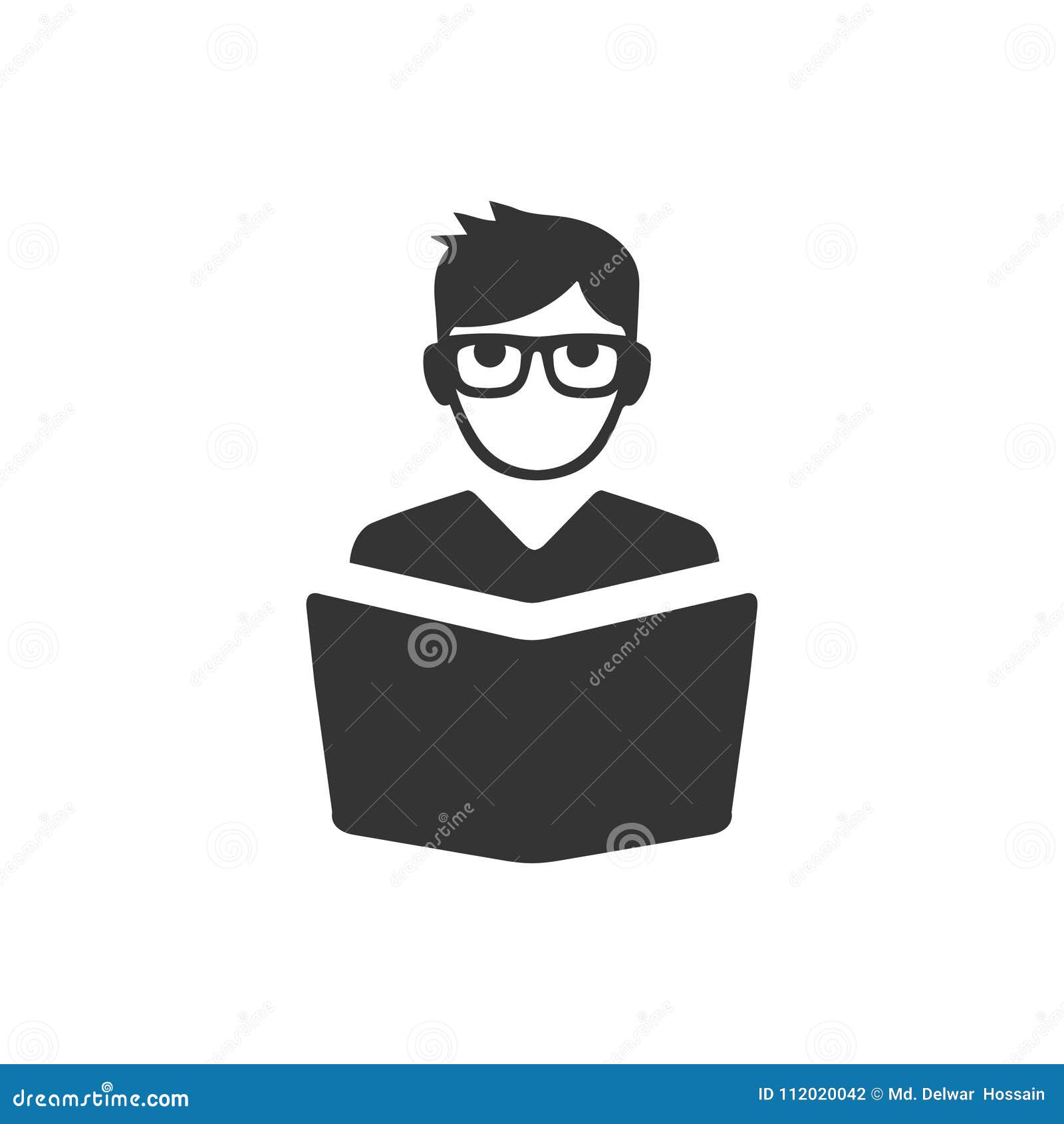 Icono De La Lectura Del Libro Ilustración del Vector - Ilustración de ...