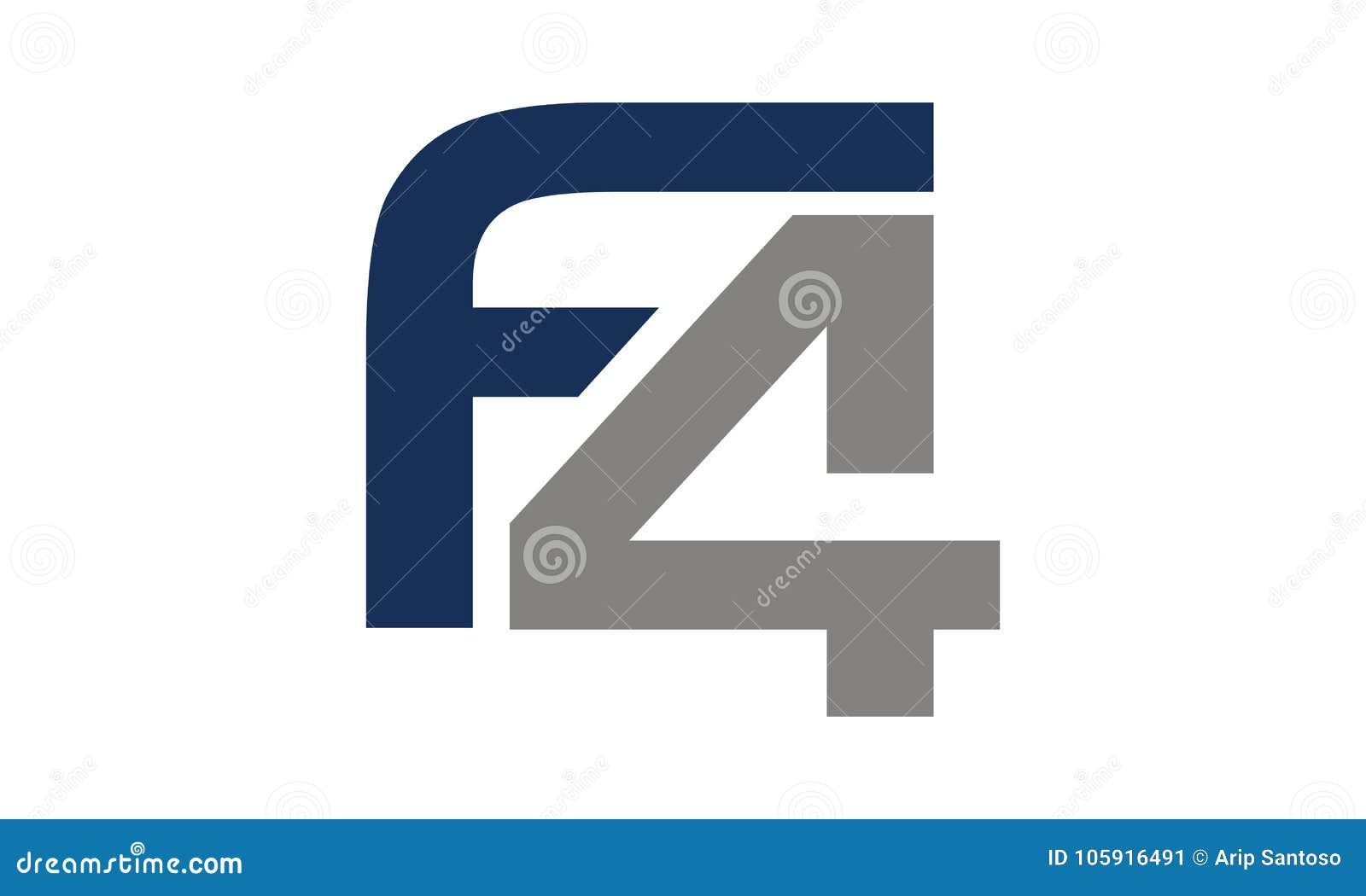 Icono de la letra F4 ilustración del vector. Ilustración de tipo ...