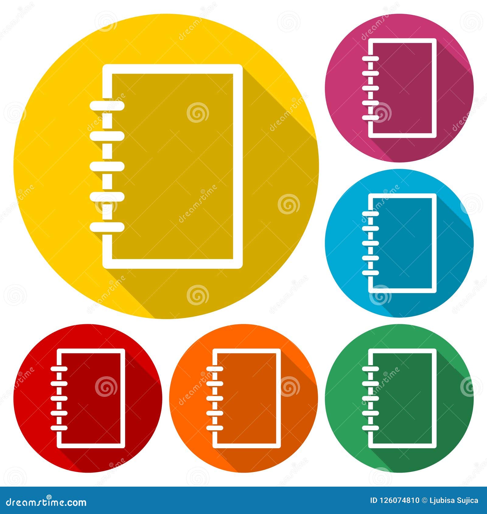 Icono de la libreta ilustración del vector. Ilustración de mensaje ...