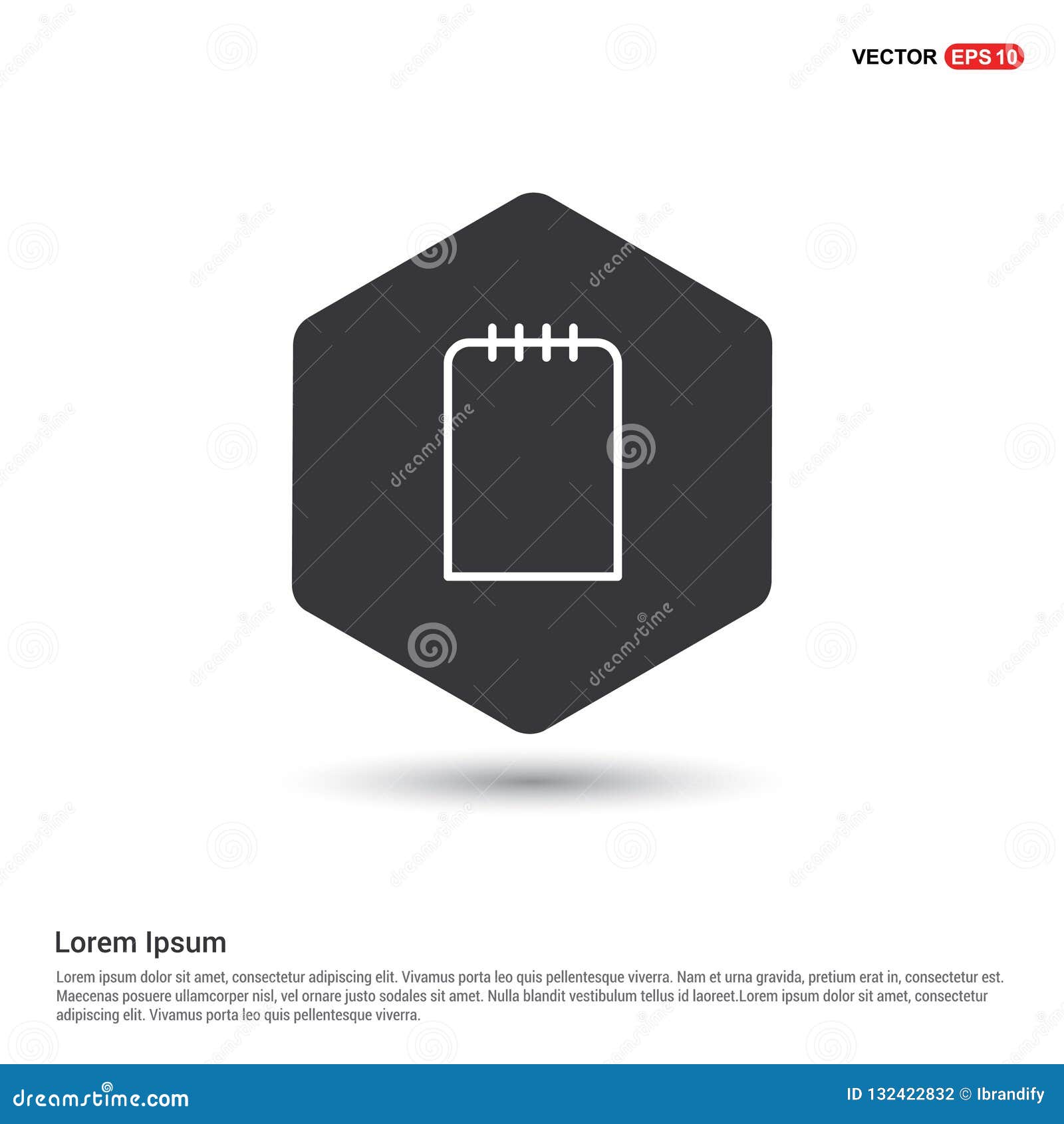 Icono de la libreta ilustración del vector. Ilustración de documento ...