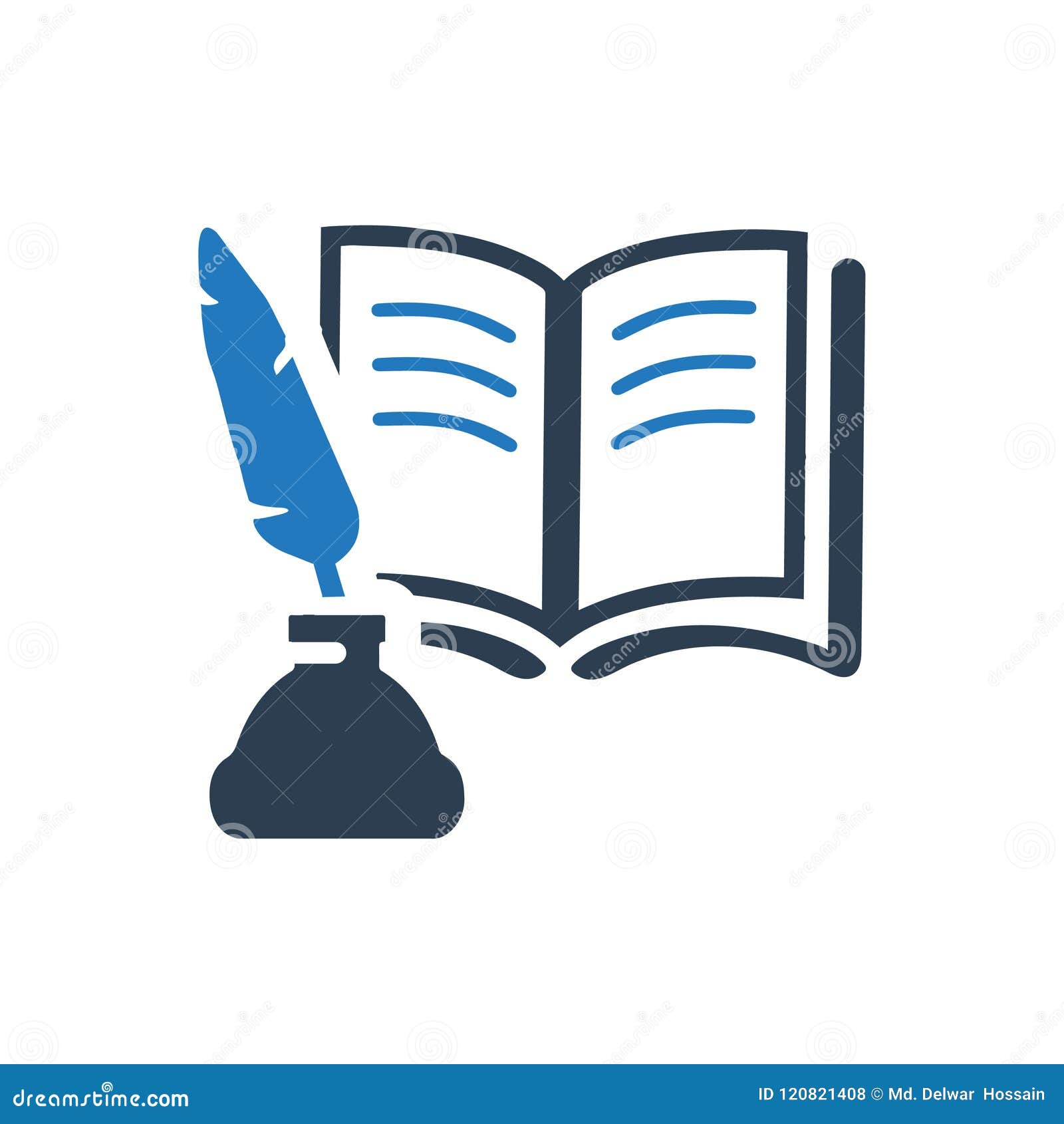 Icono de la literatura ilustración del vector. Ilustración de lectura ...