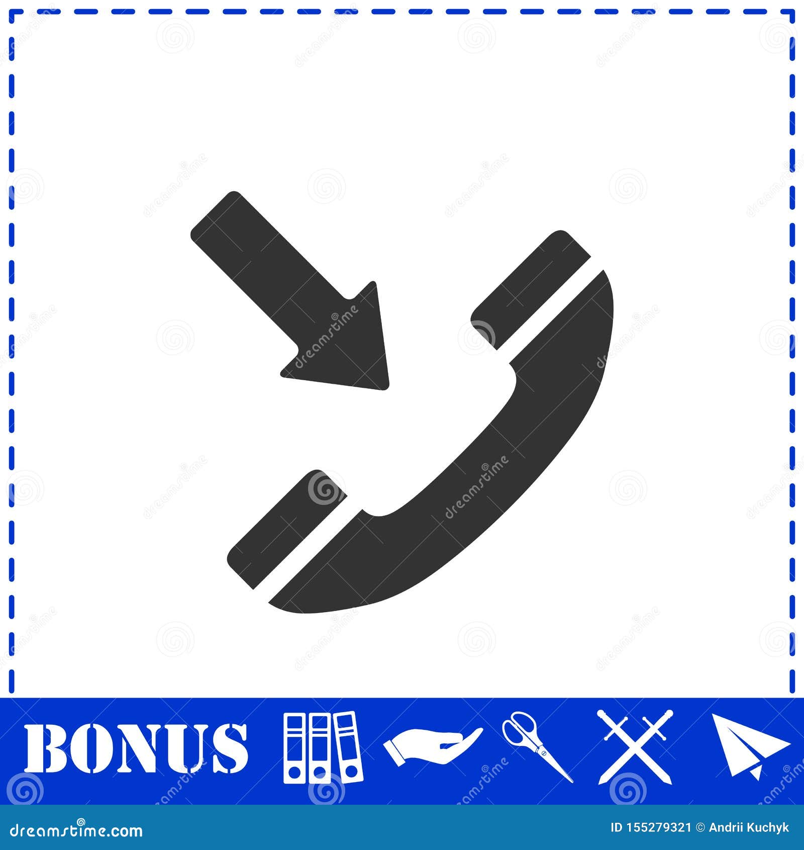 Icono De La Llamada Entrante Completamente Ilustración del Vector ...