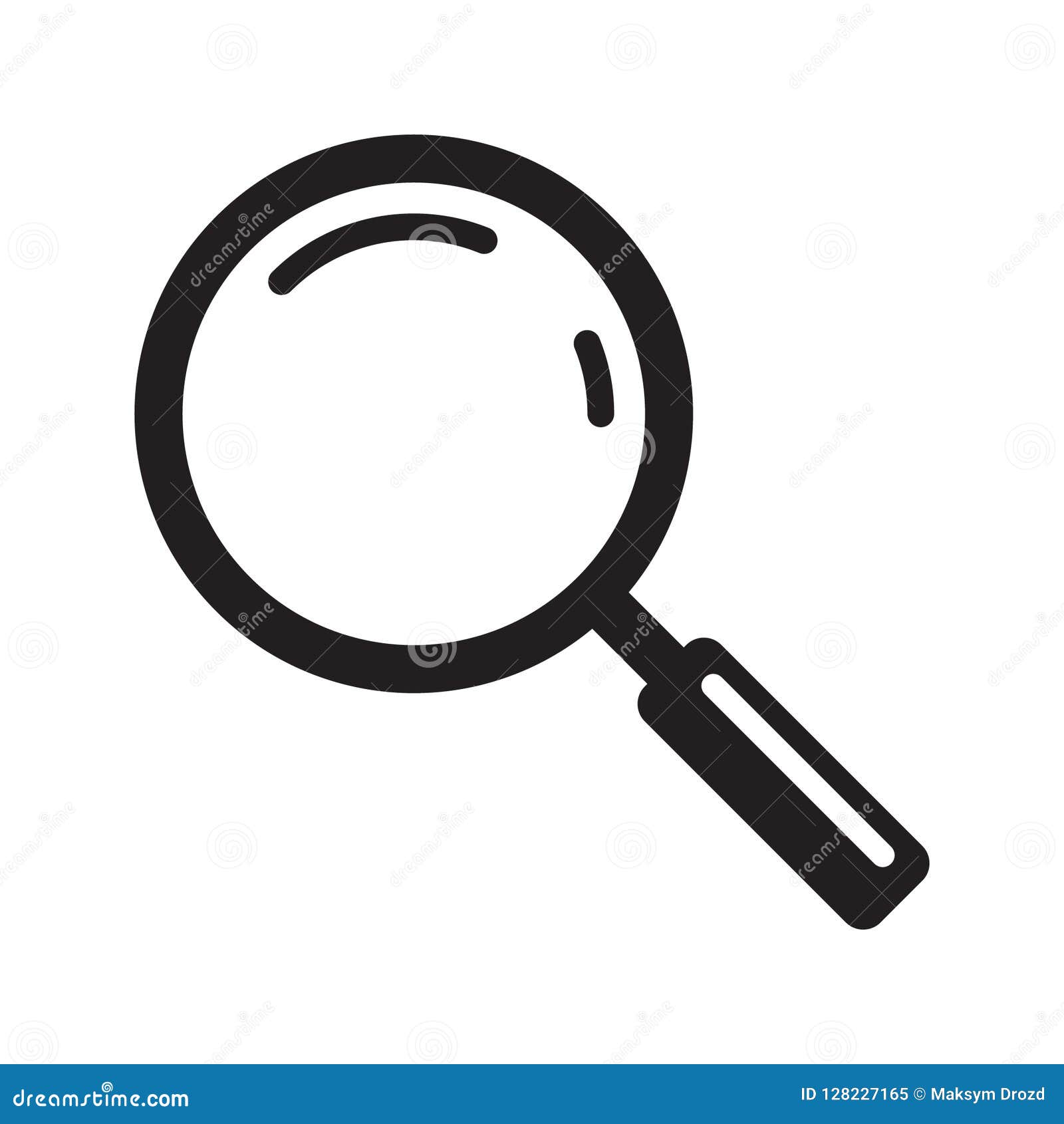 Icono De La Lupa, Lupa Del Vector O Muestra De La Lupa Stock de ...